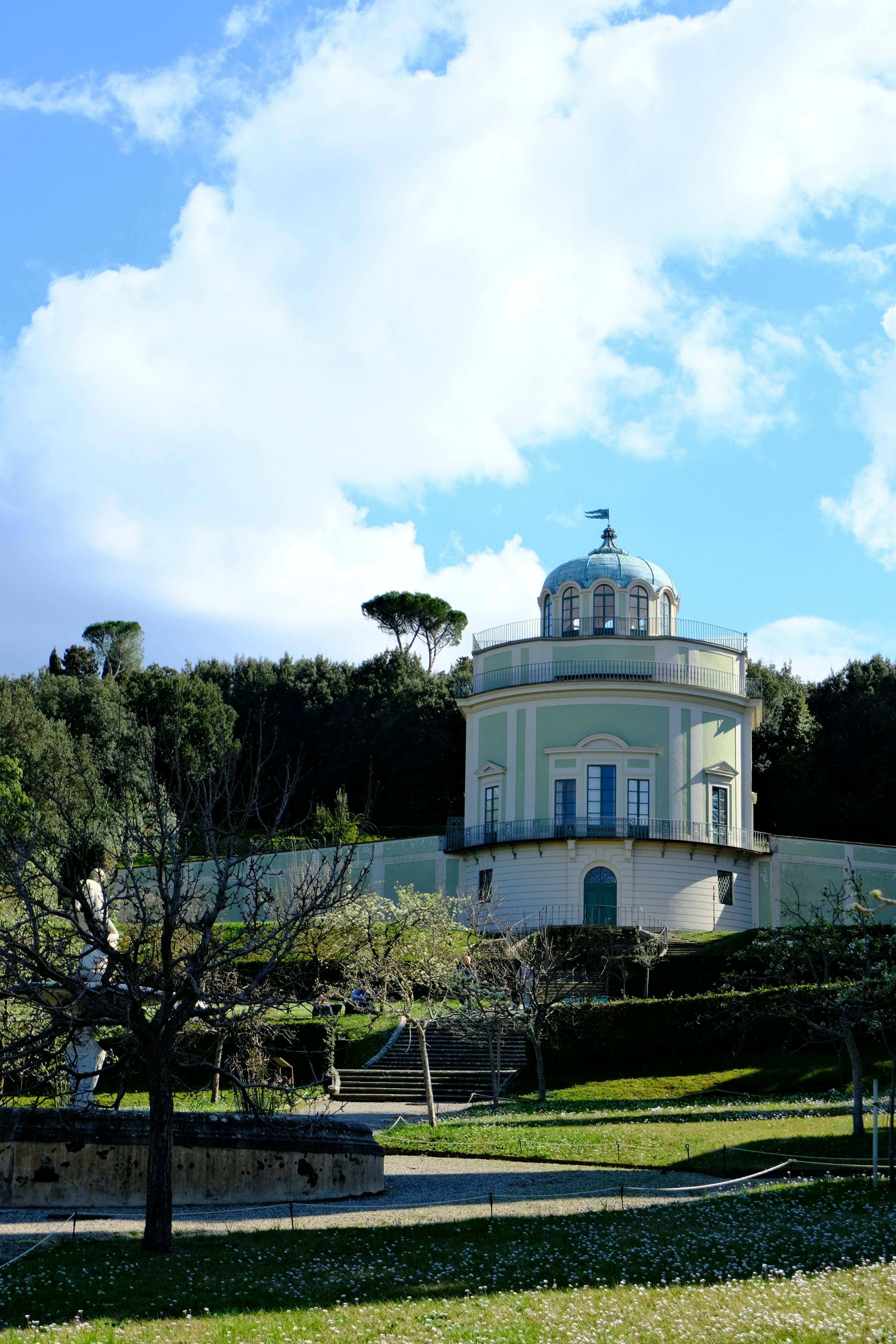 Pastel Rotunda Under a Summer Sky
