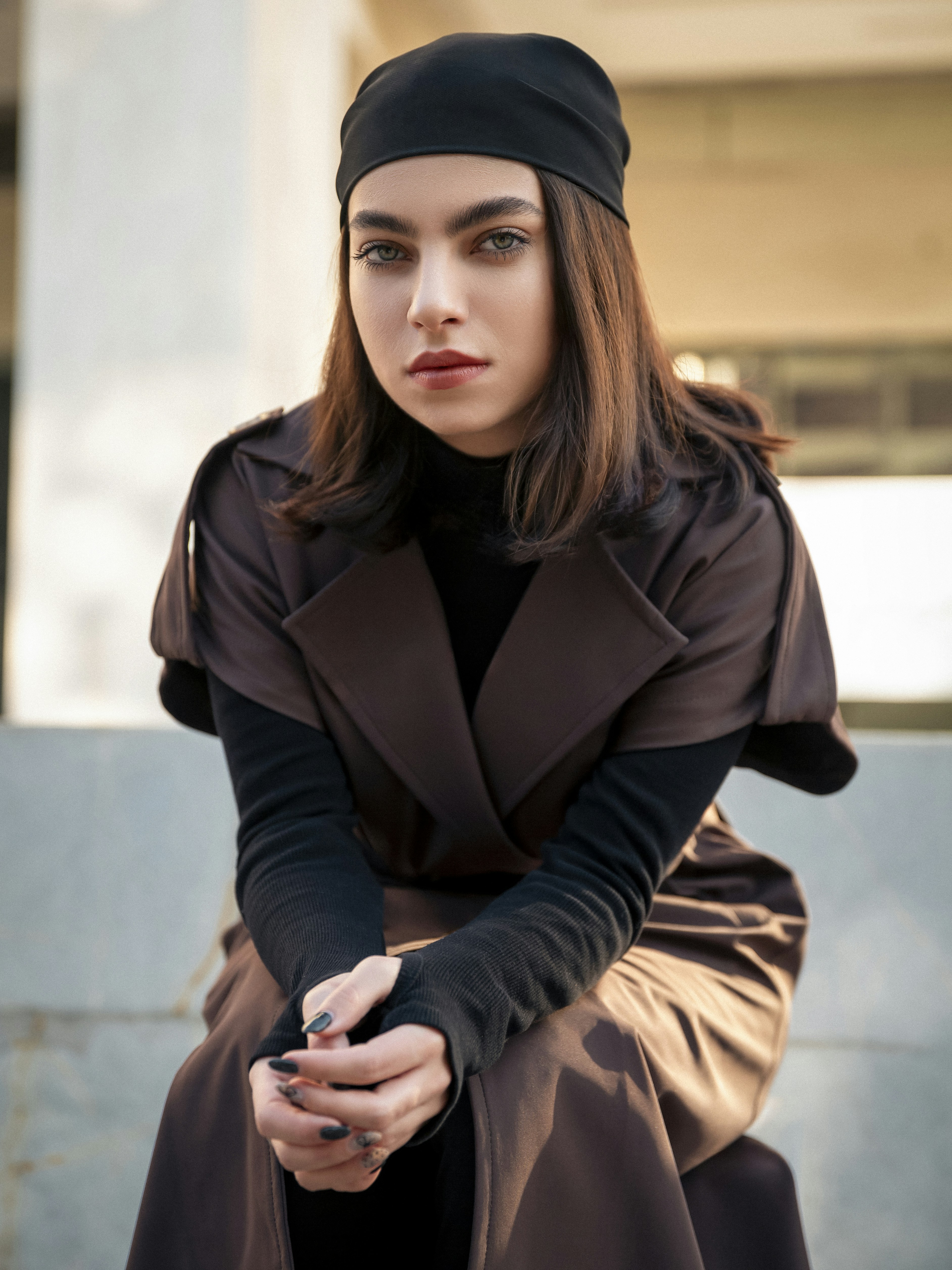 Street photography with model