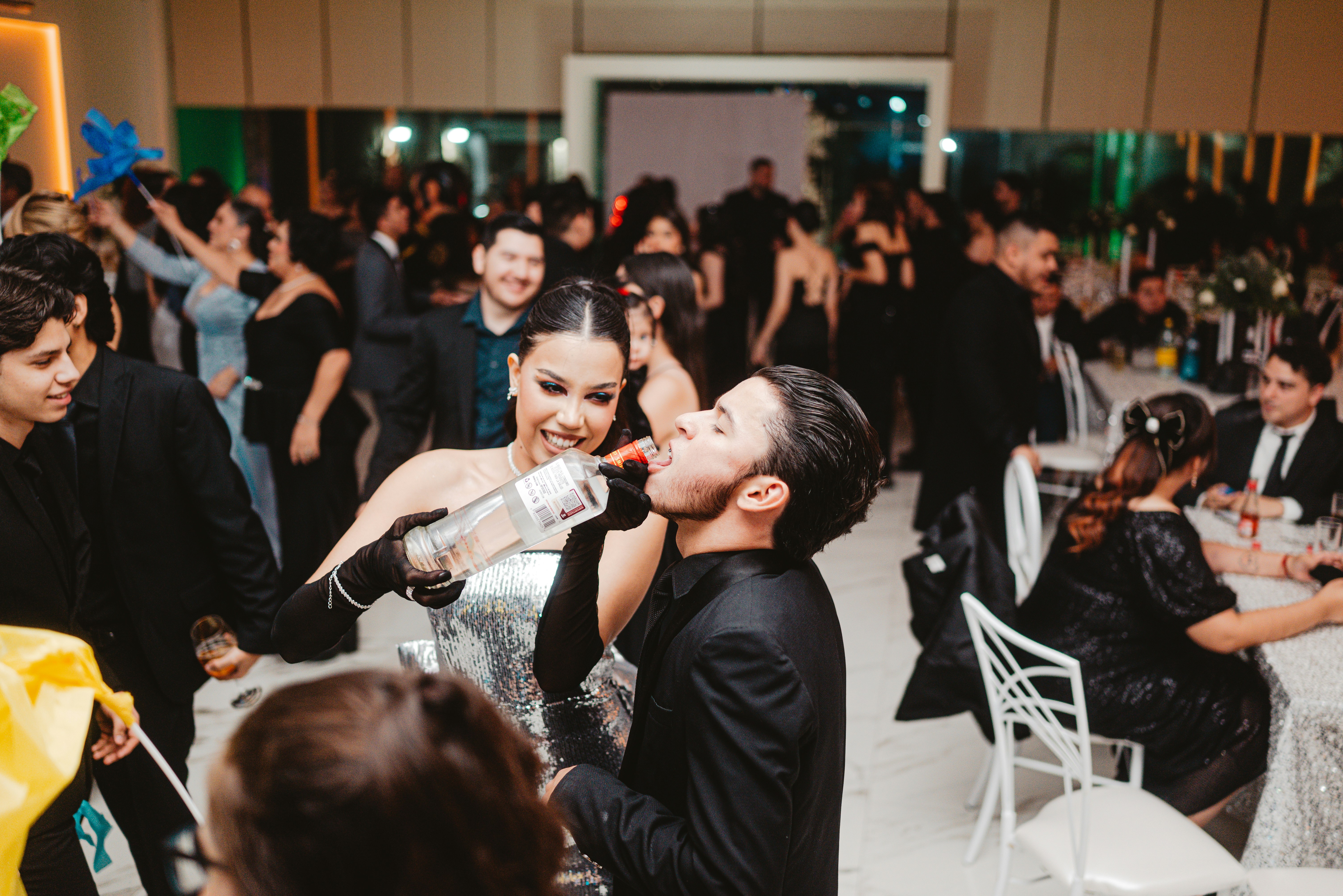 People celebrating at a formal event with drinks photo – Free Couple ...