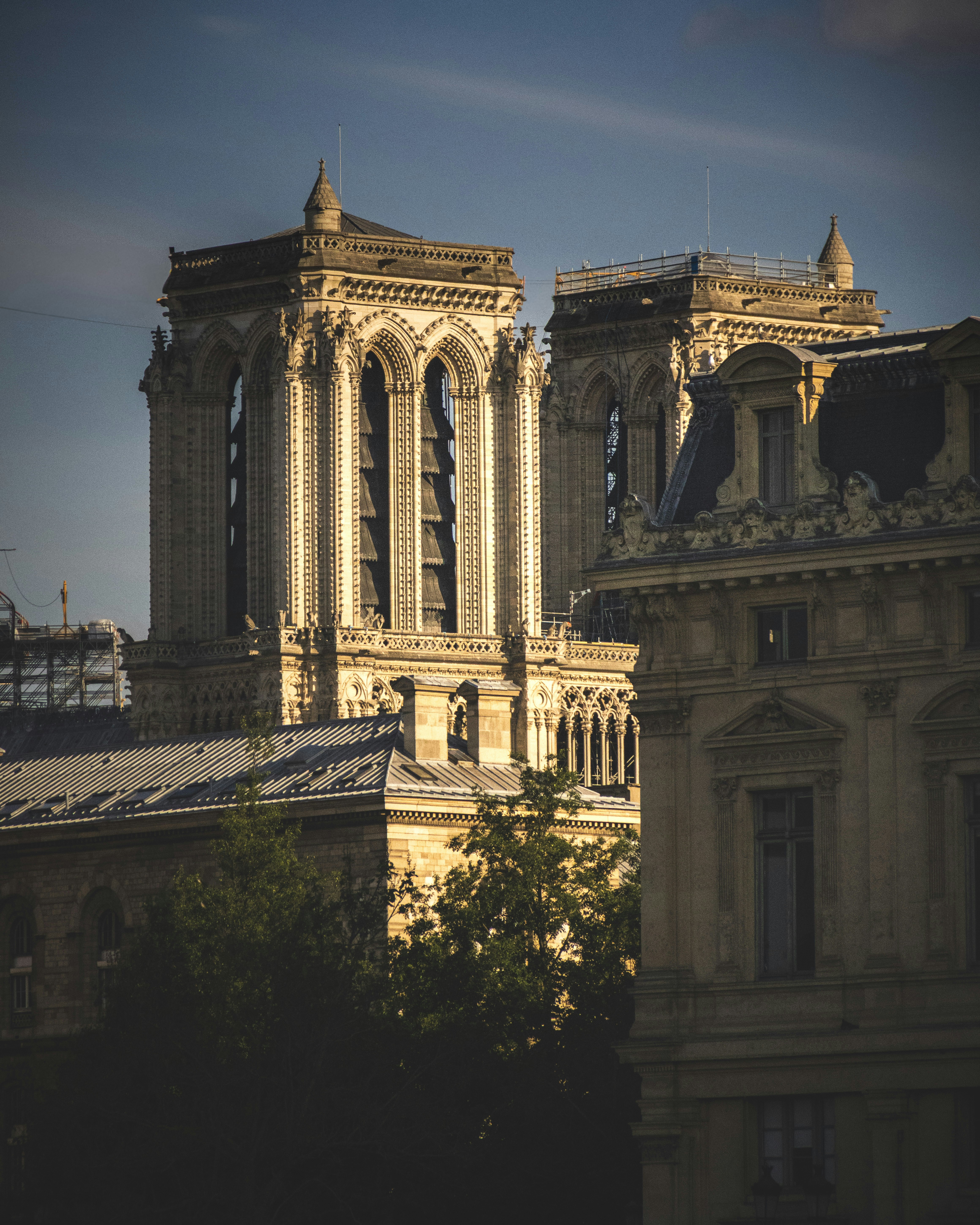 Vue de Notre Dame de Paris, depuis les bords de Seine.