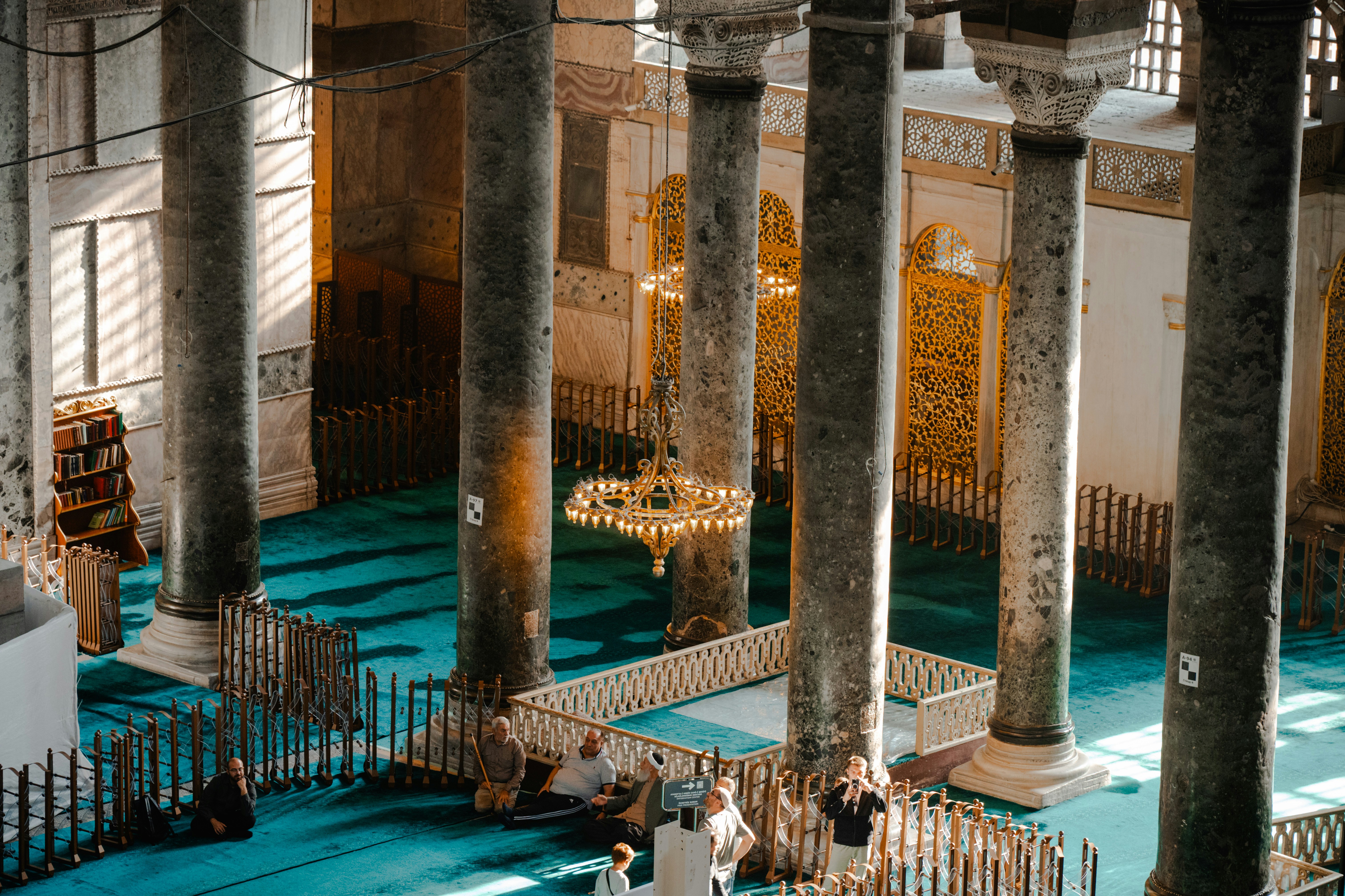 Sunlit Columns and Velvet Blues: Sanctuary of Light