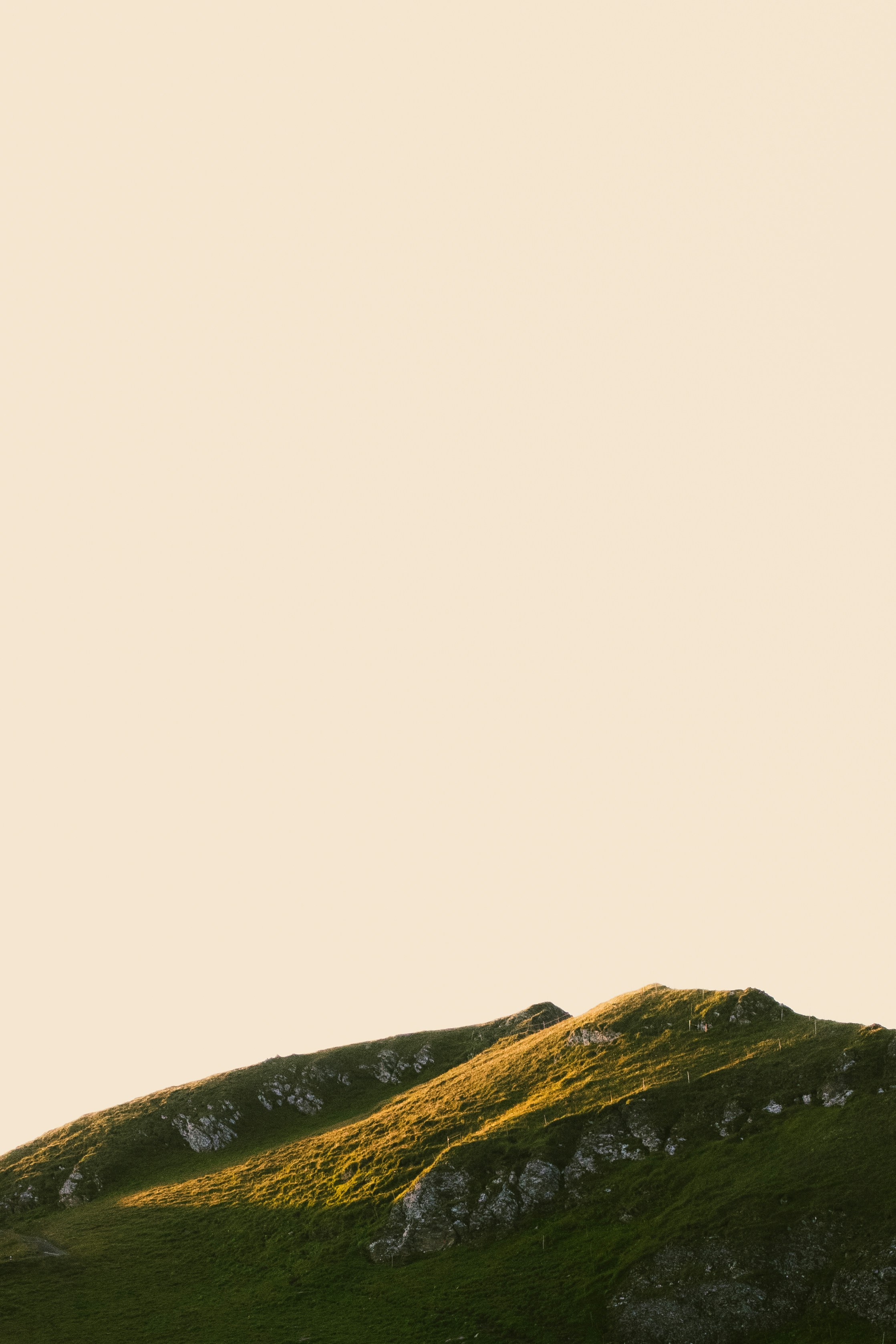 Golden Ridge: Evening Light Over a Quiet Mountain Slope