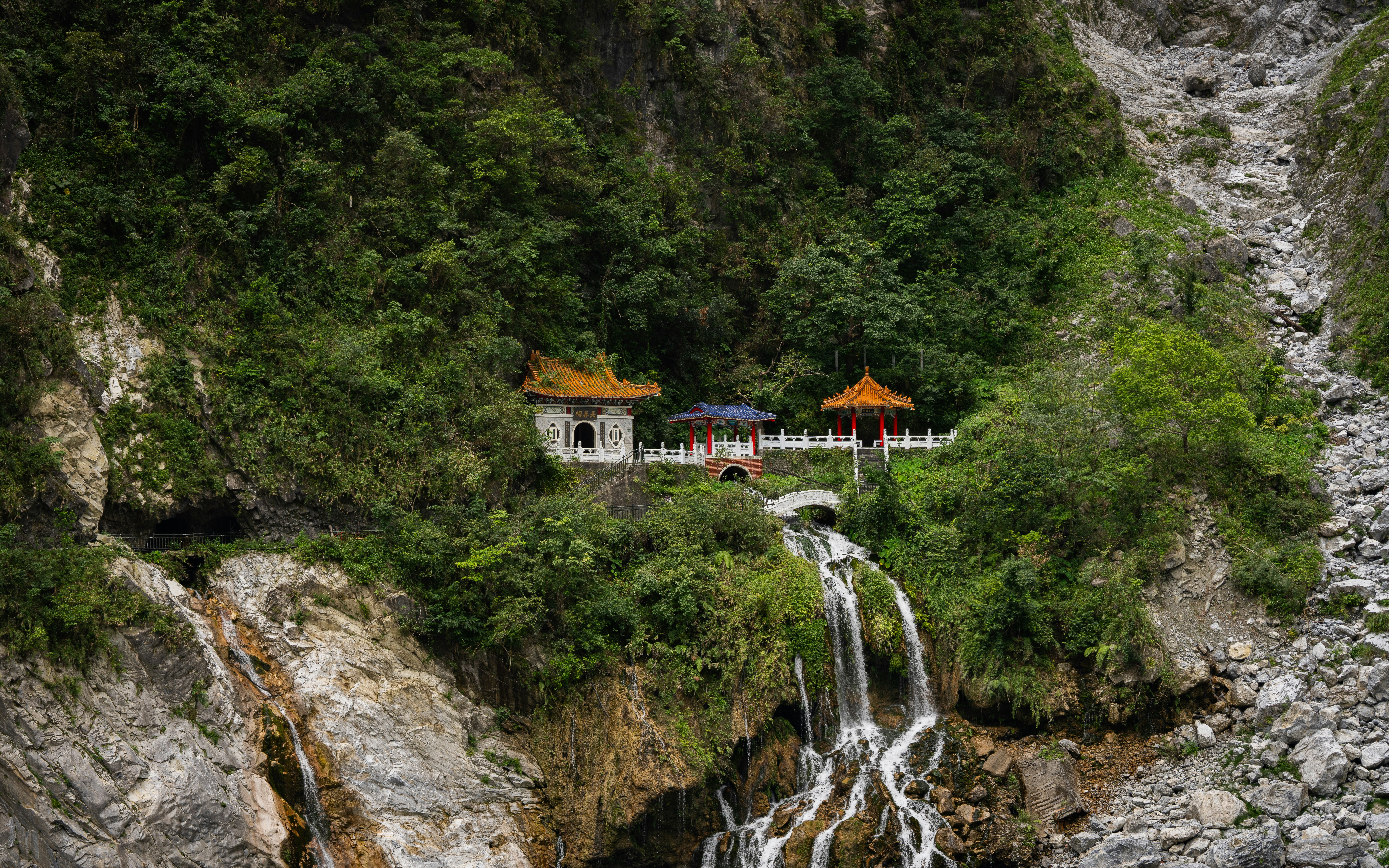 Temple Terrace Over the Cascading Cliff