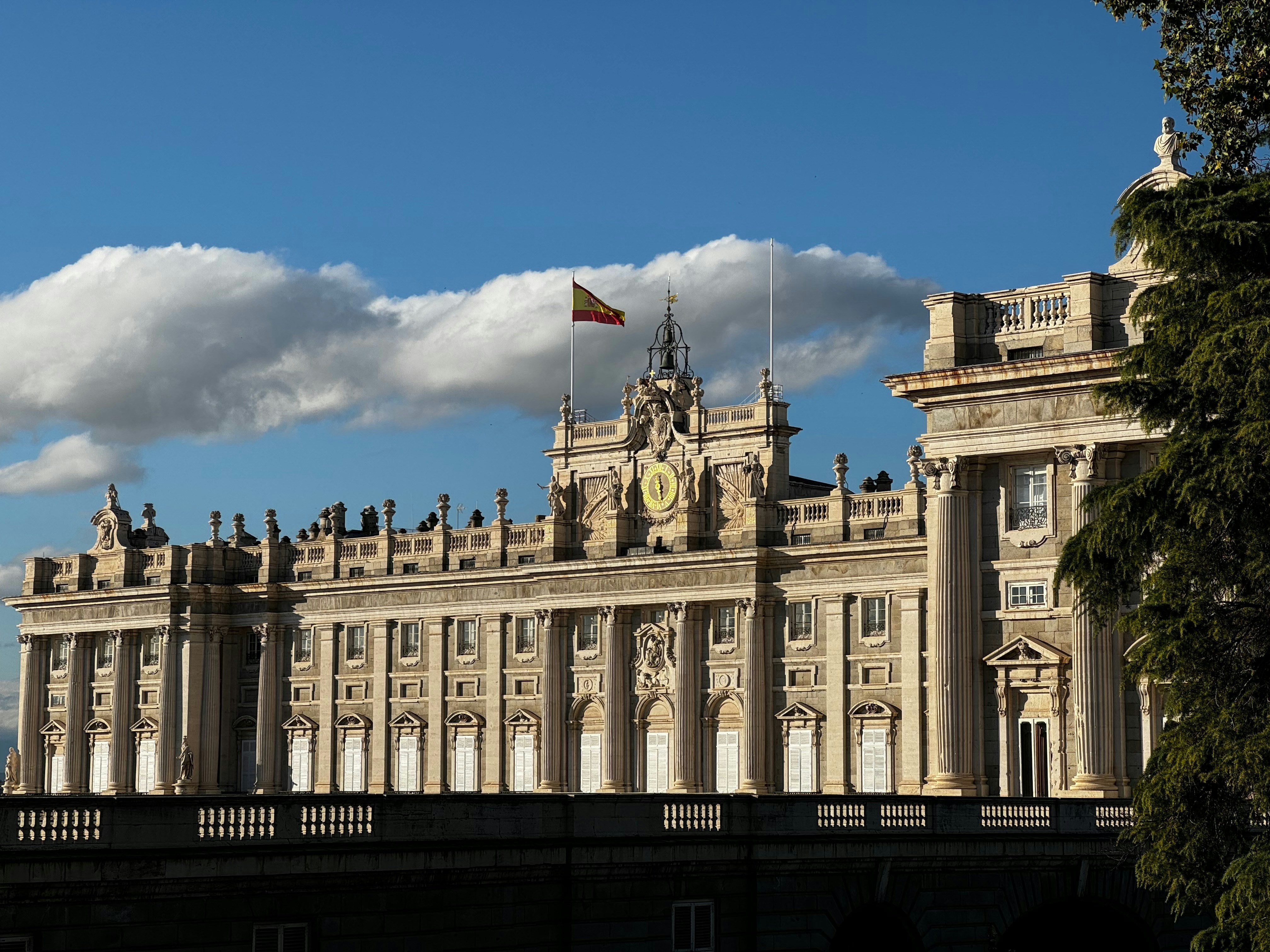 Ornate Historic Facade Under a Clear Sky