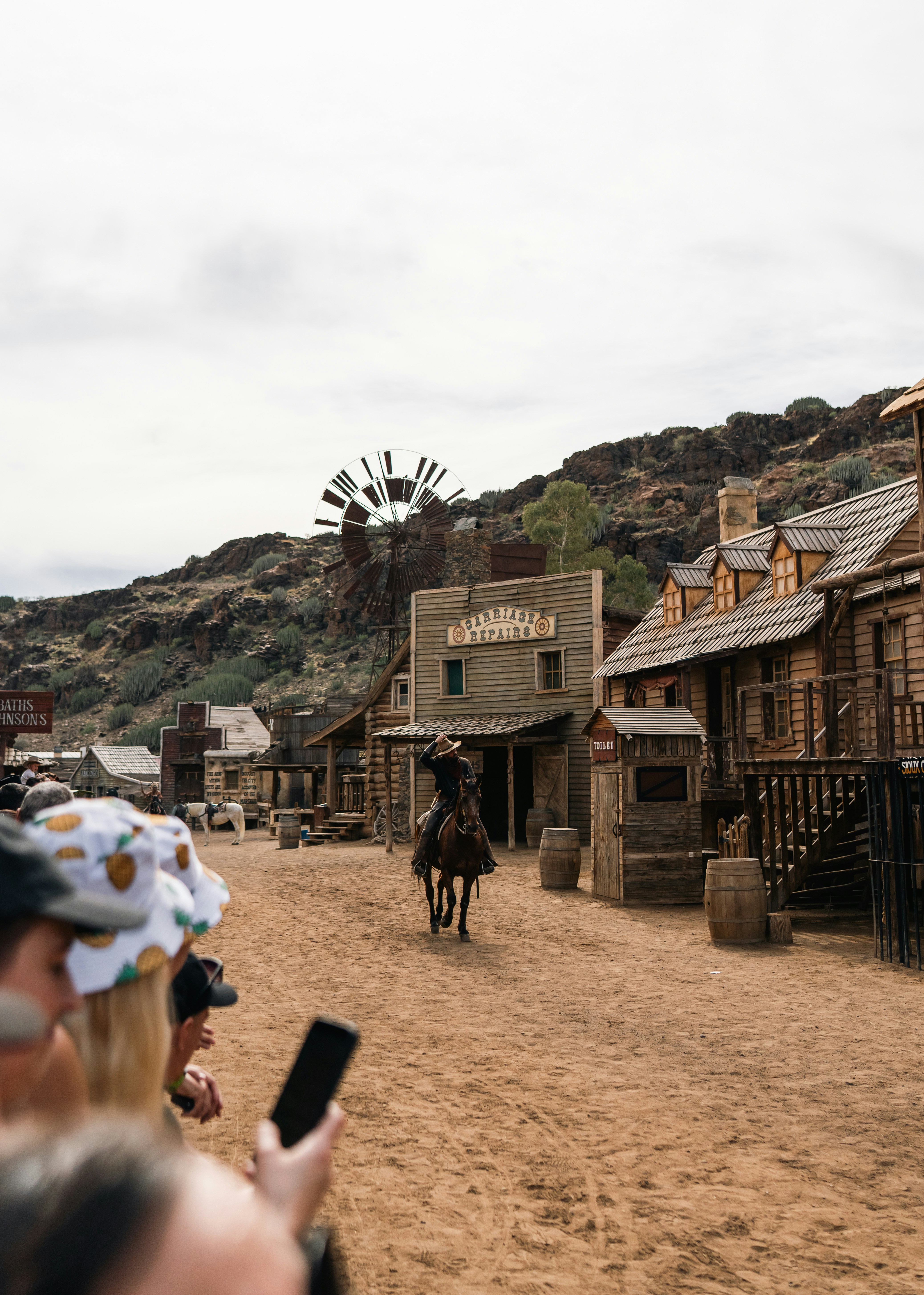 Ride Through the Frontier: A Cowboy Showdown in Dusty Street