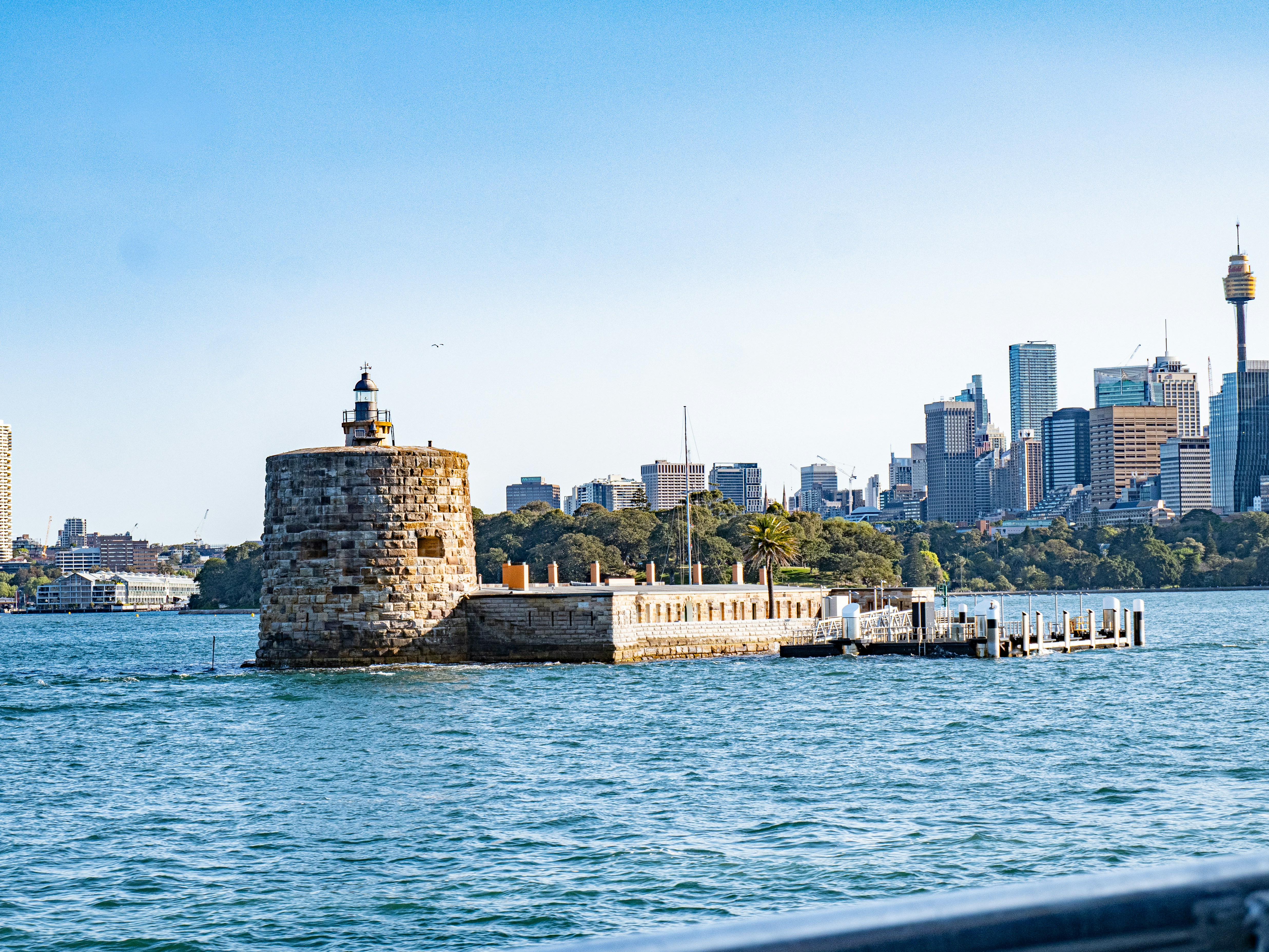 Fortress Pier Against a Skyline