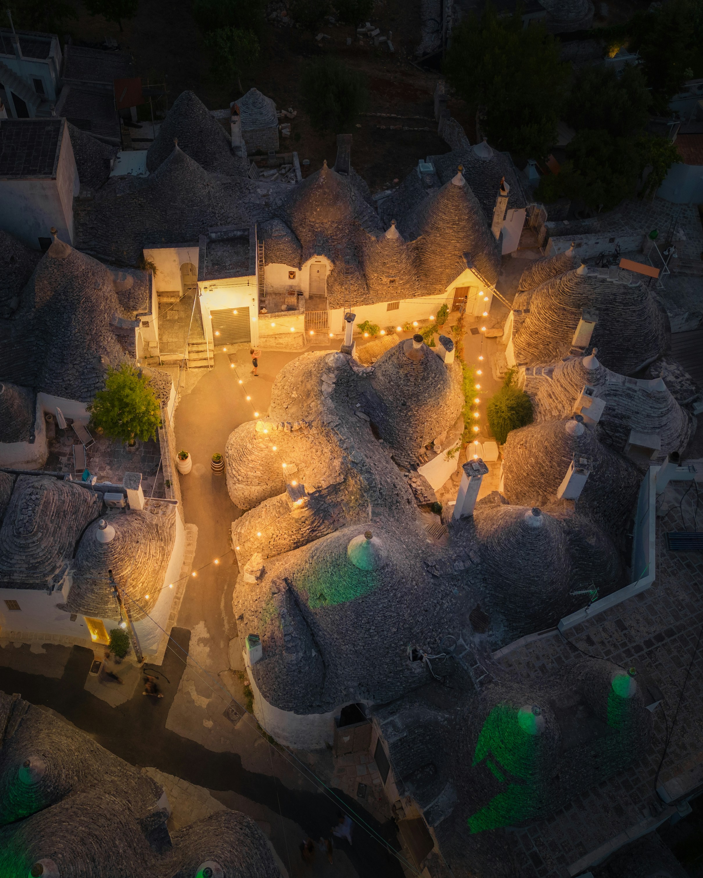 Twilight Lanterns Over Enchanted Village