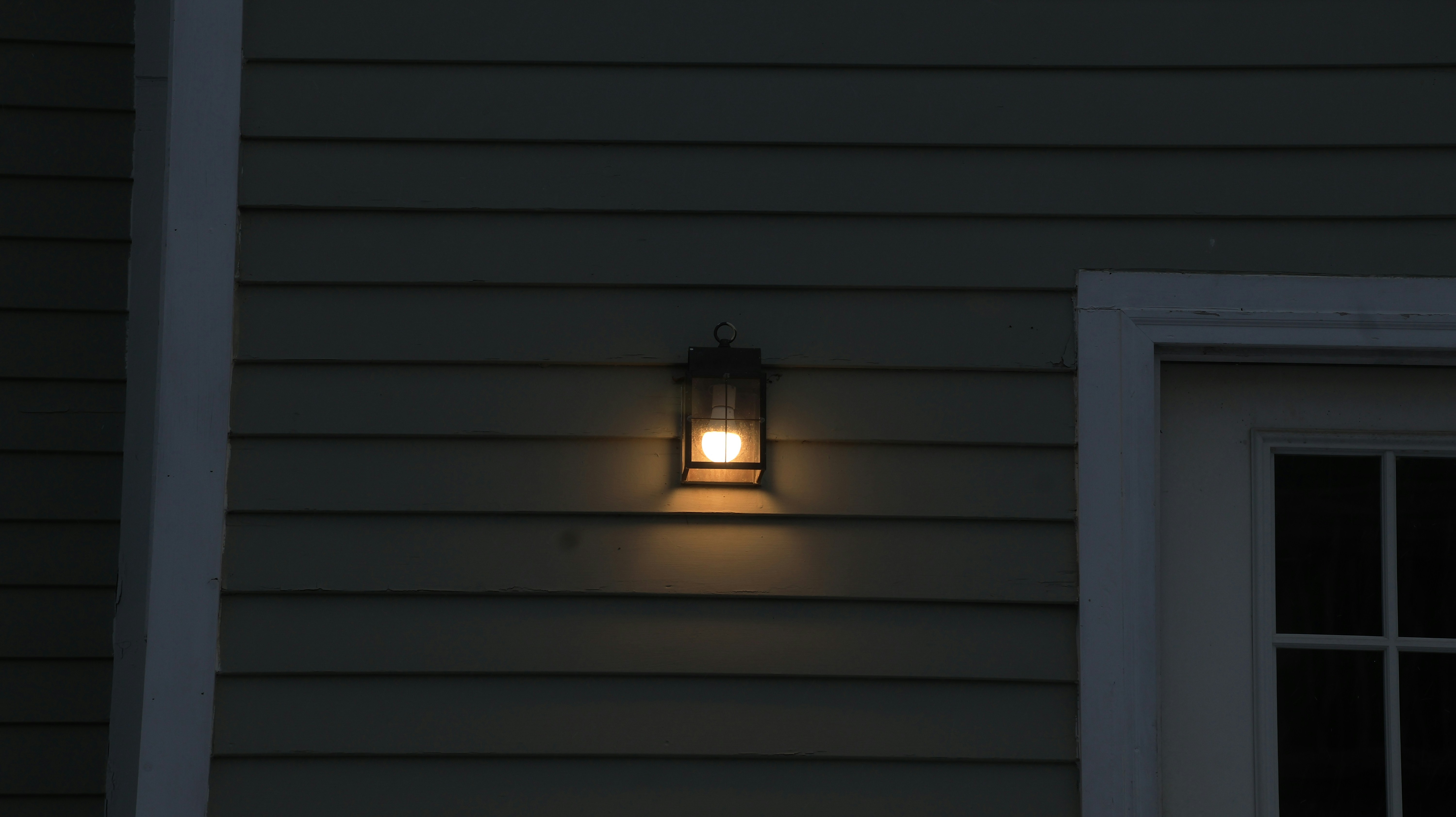 Evening Glow on a Quiet Siding