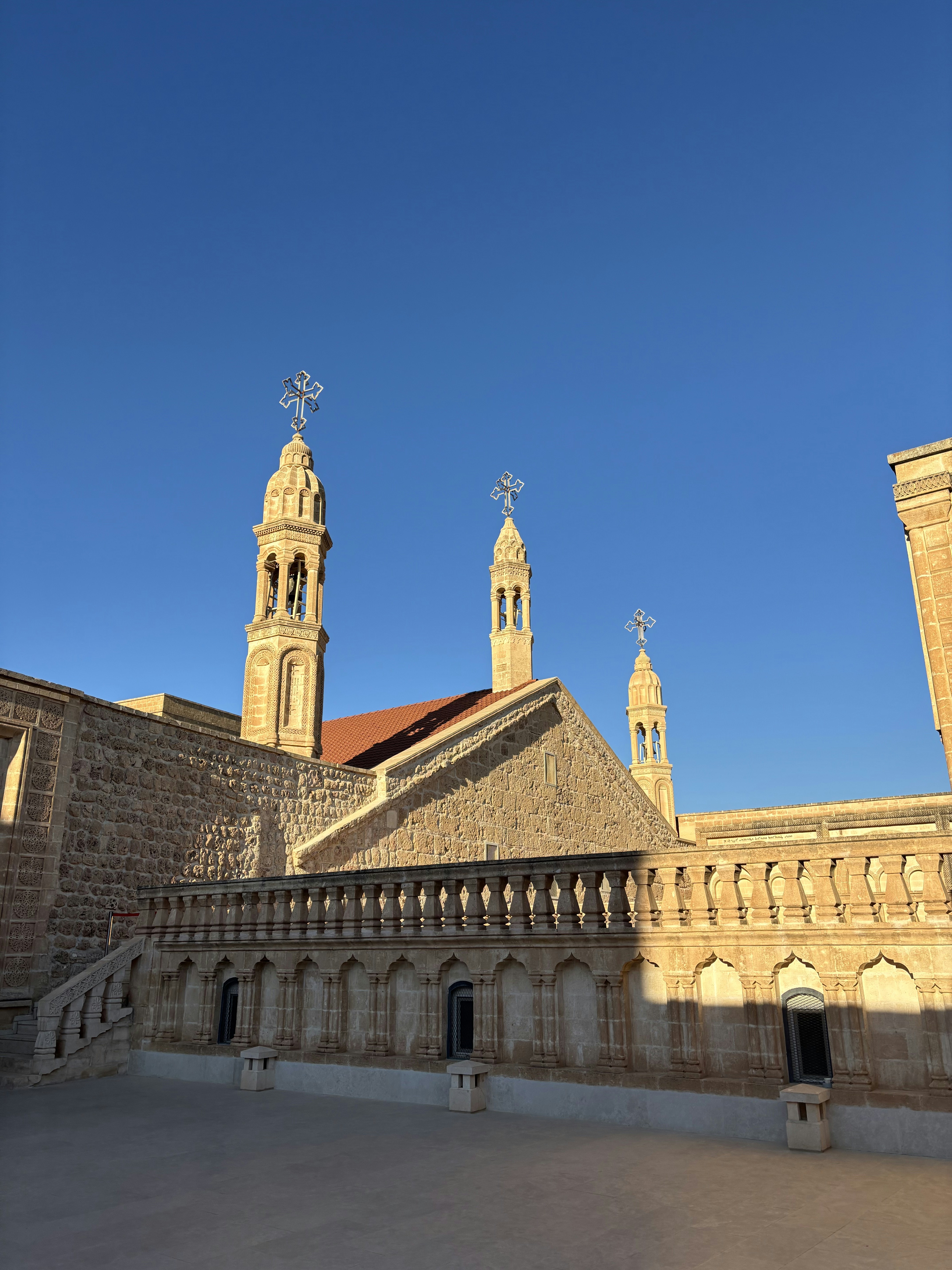 Golden Towers under a Cerulean Sky