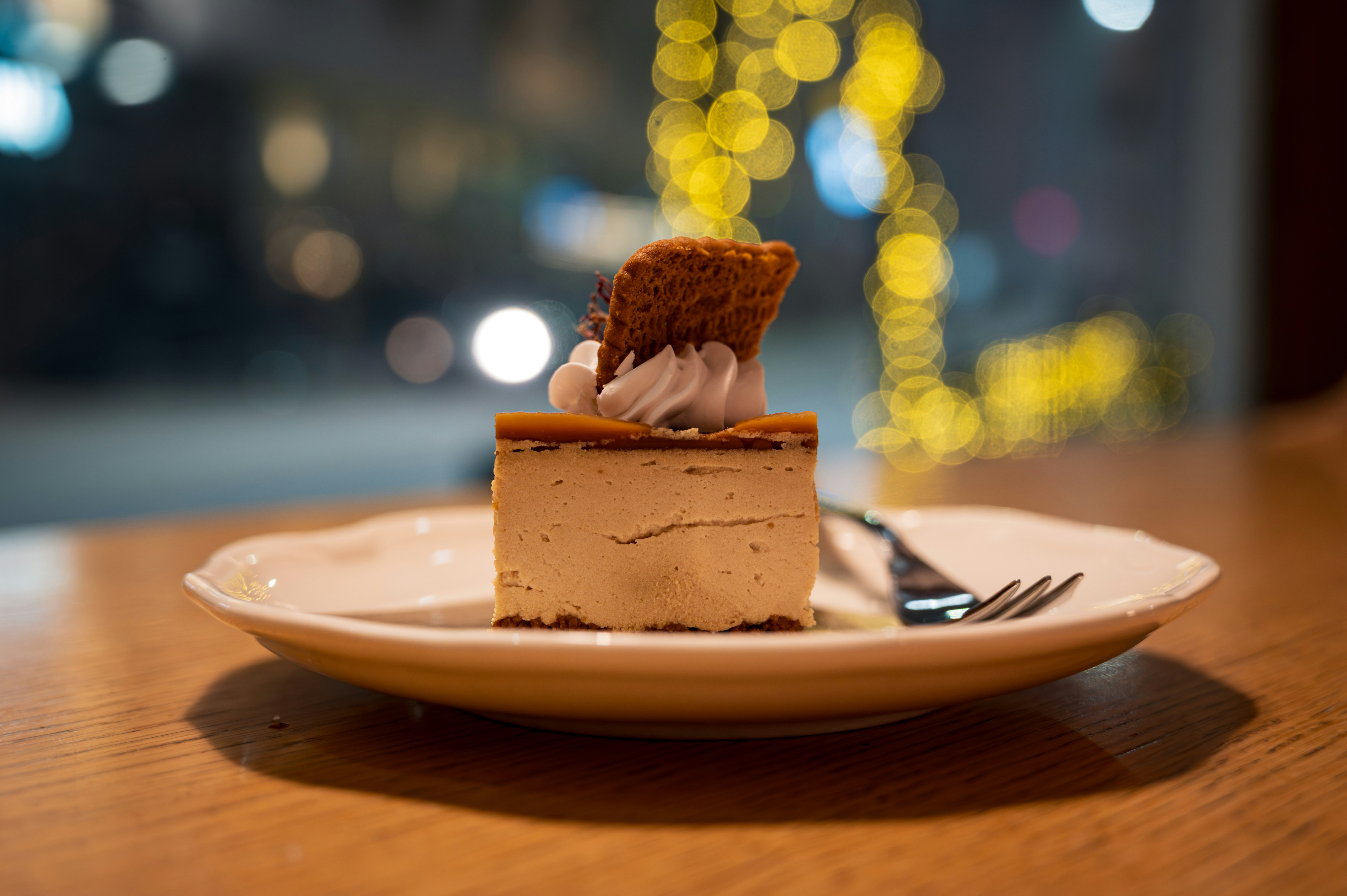 A Lush Slice Under Soft Bistro Lights