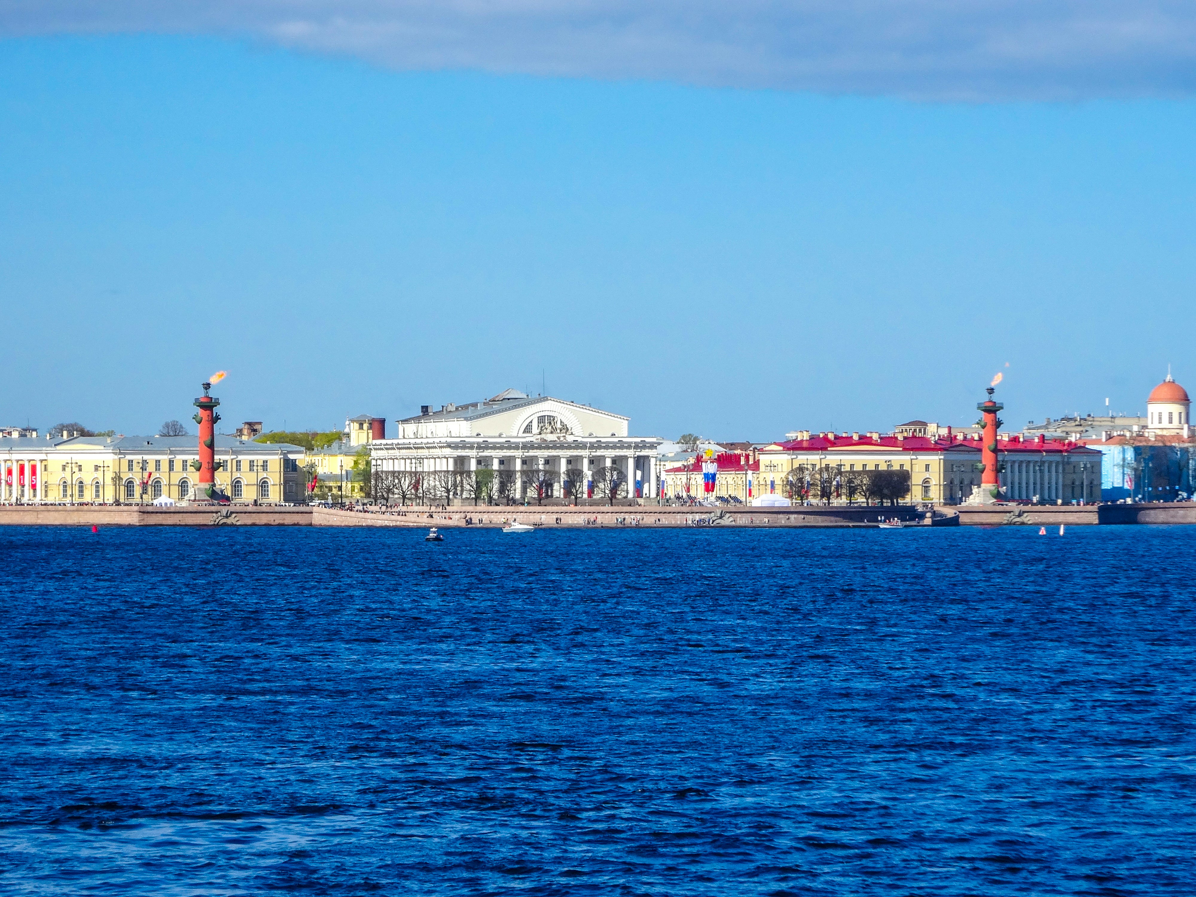 Harbor Skyline Across a Calm Sea