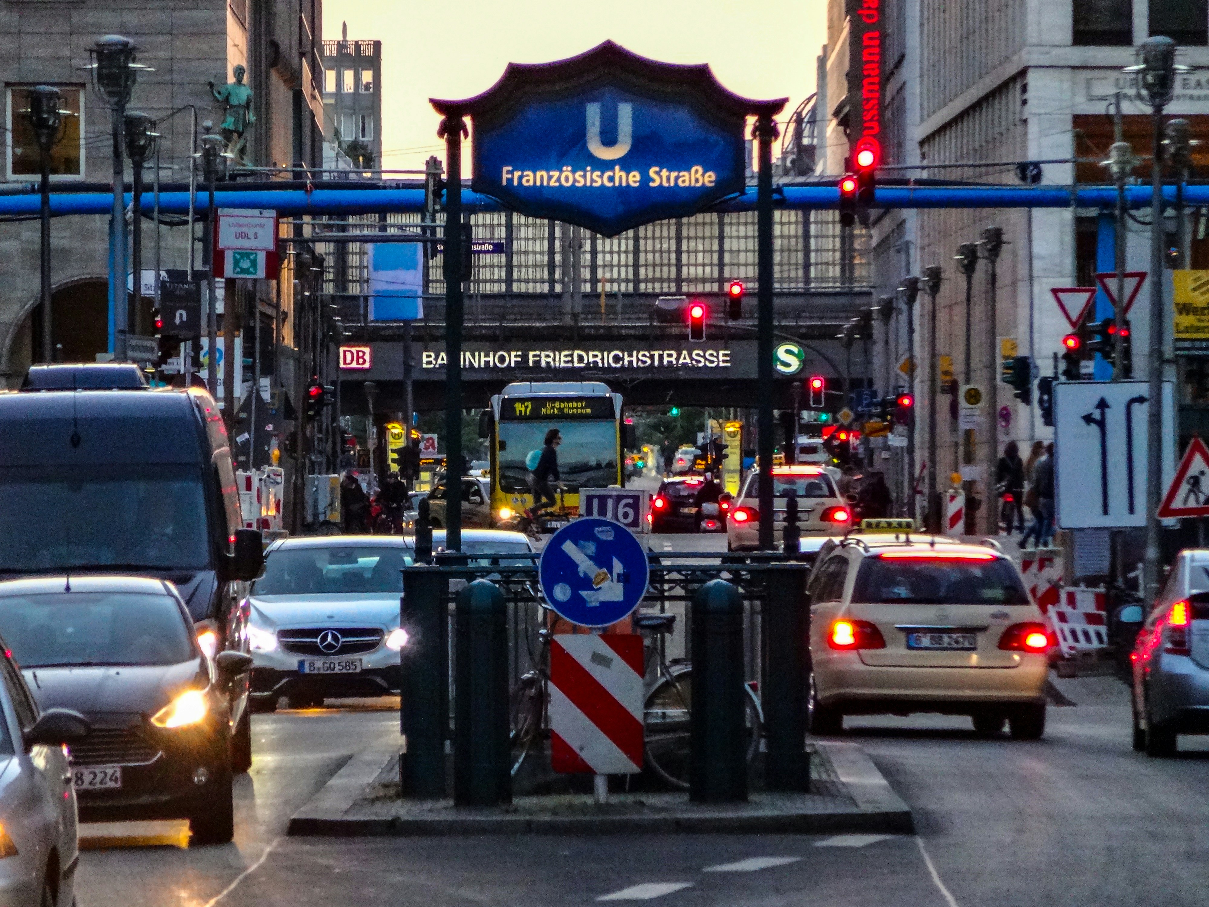 Urban Convergence: Center Archway Framing a City Corridor