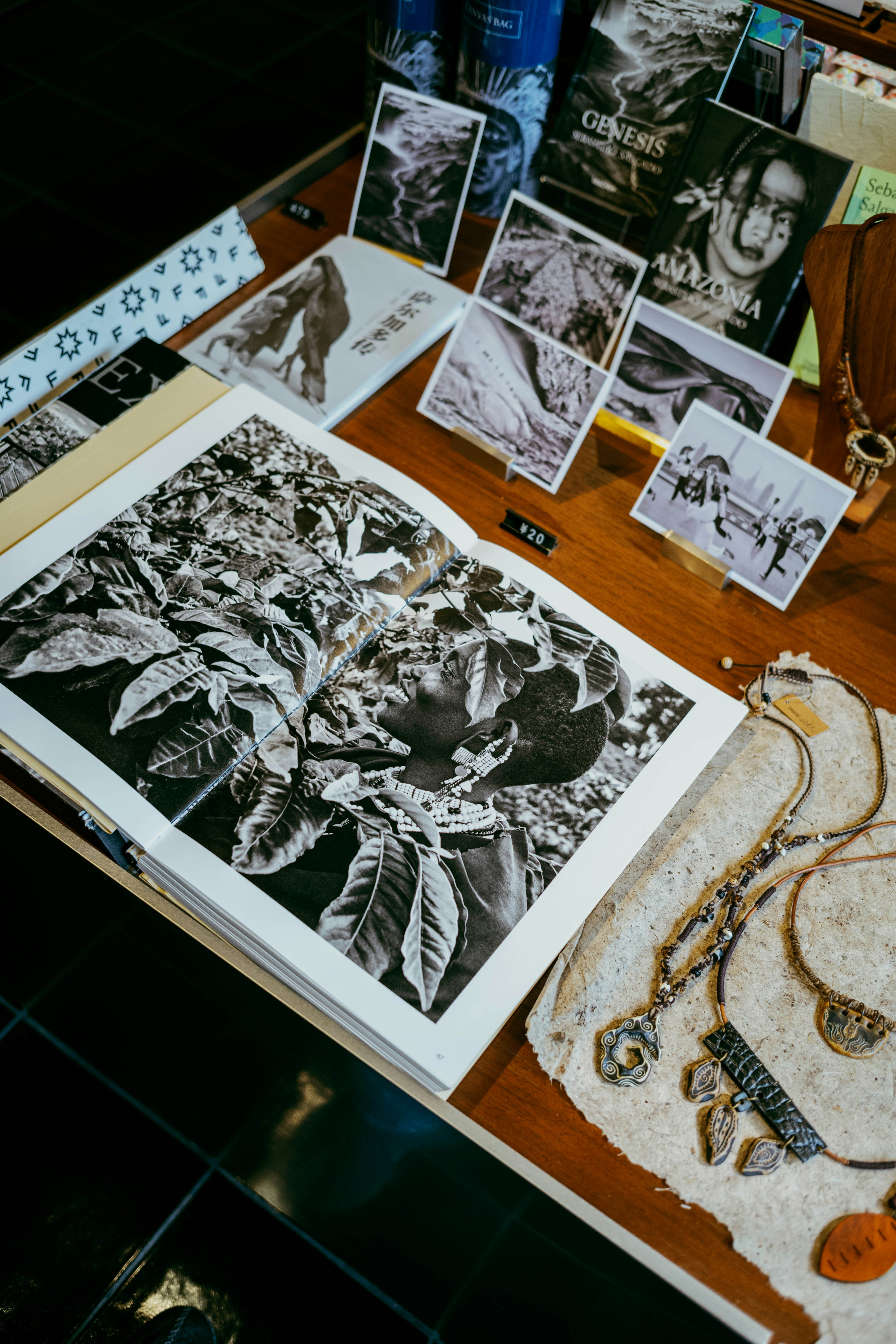 Monochrome Pages and Trinkets: A Quiet Studio Display