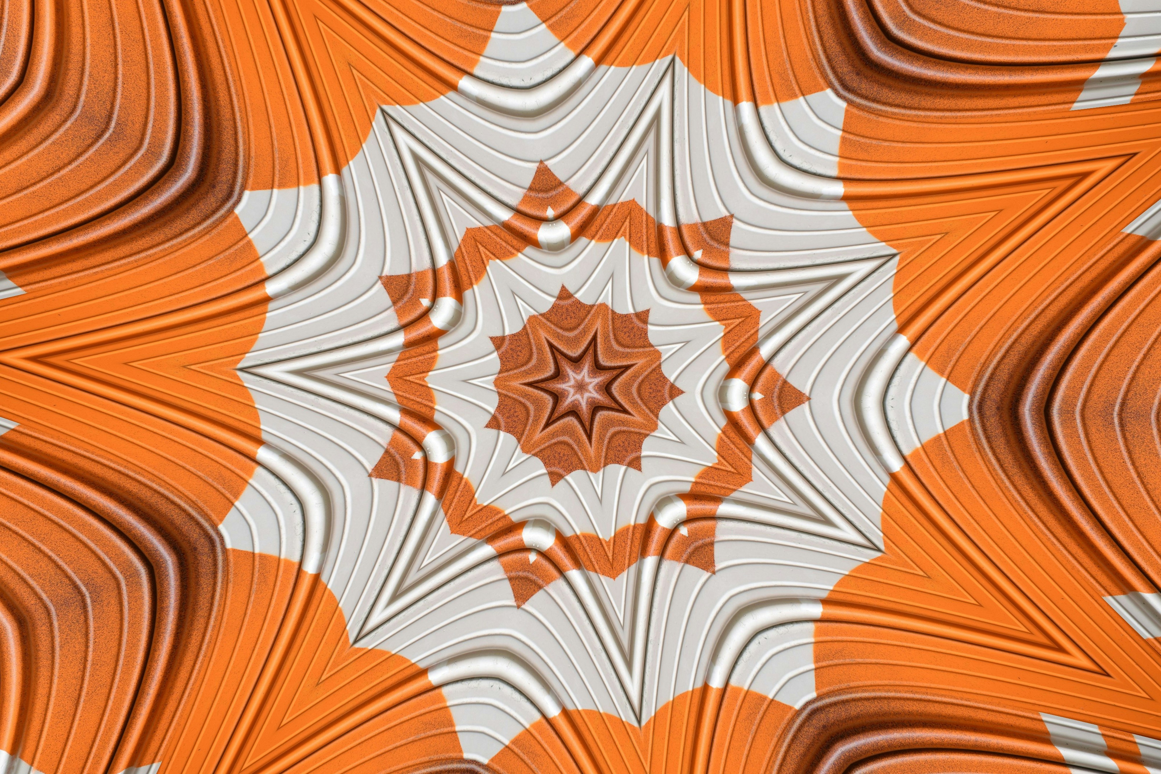 Patrón radial abstracto naranja y blanco foto – Imagen de Fondo ...