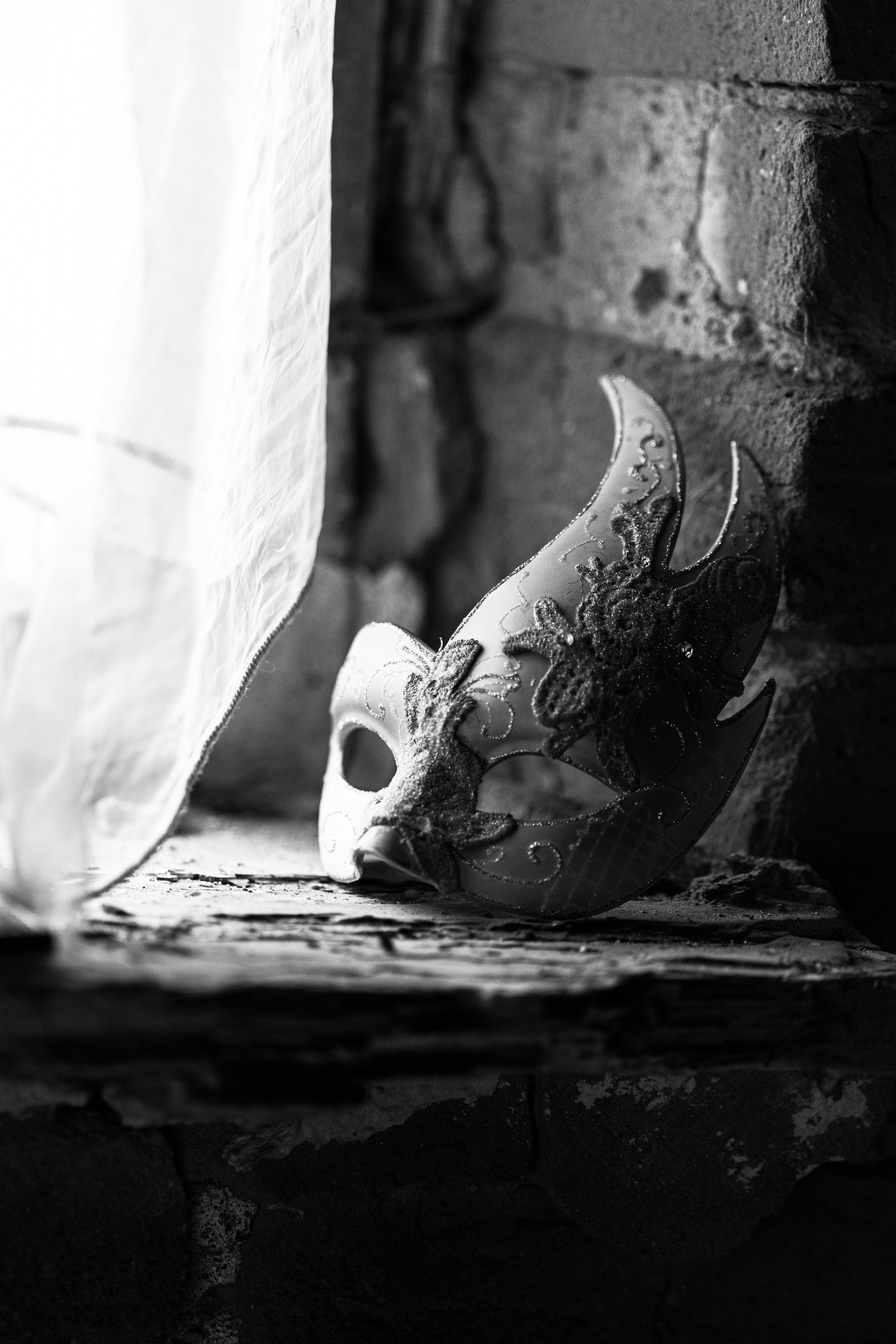 Masked Stilllife by the Window Sill