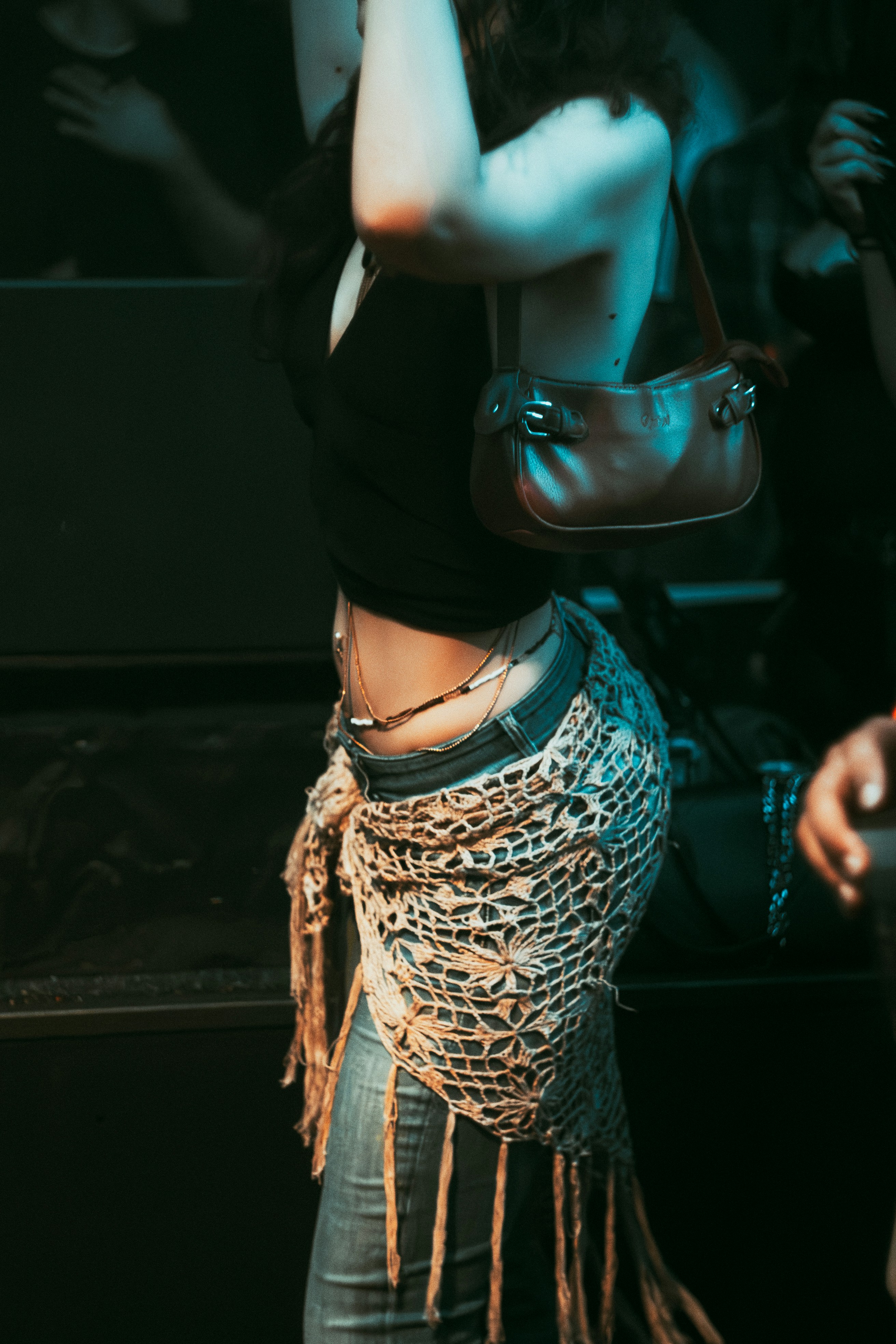 Midriff in Motion: A Night of Crochet and Club Lights
