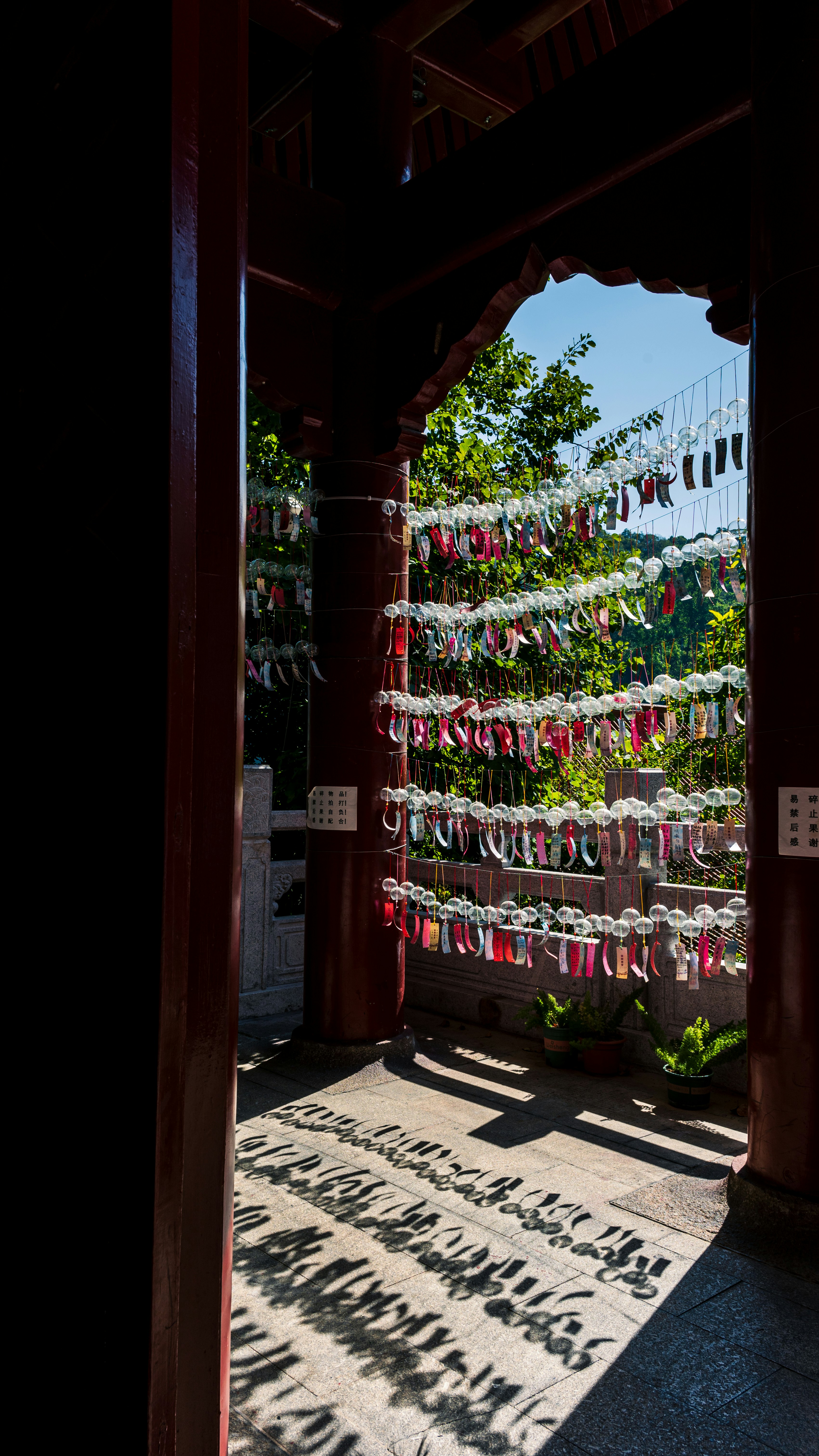 Lanterns of Light: Strings of Color Inside the Red Pavilion
