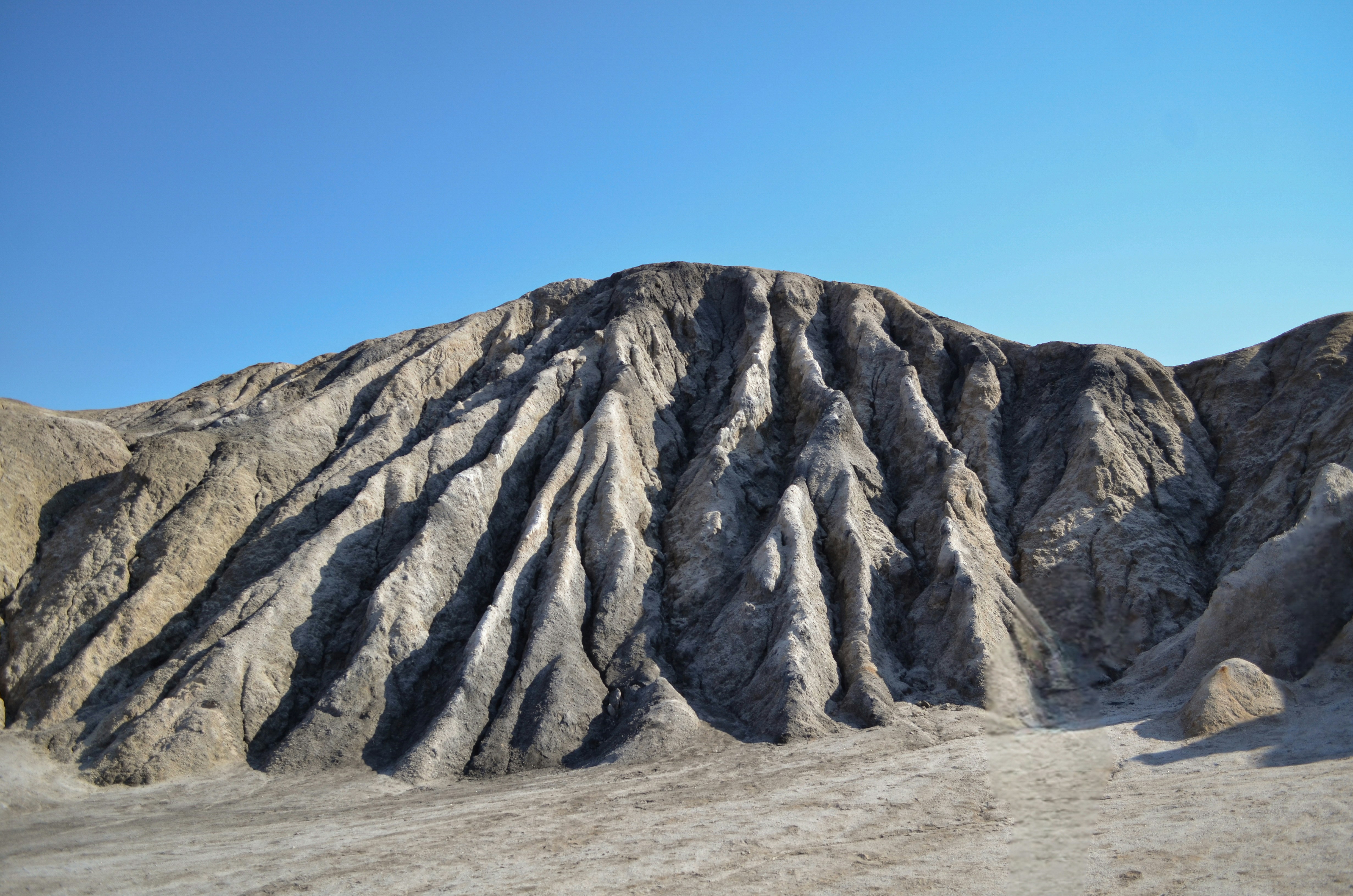 Ridge Cathedral: Sunlit Estrias in Arid Clay Formations