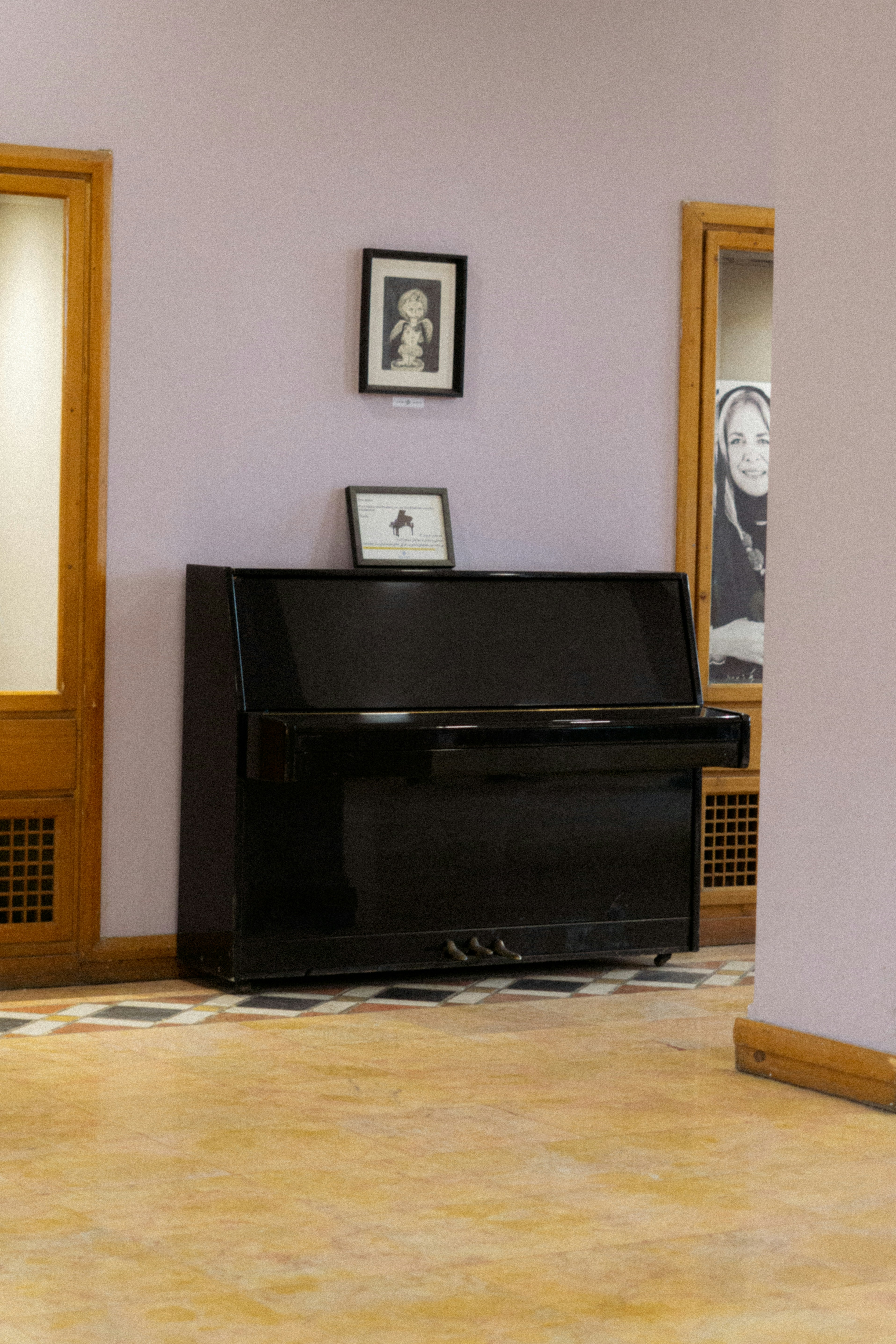 Silent Keys in a Purple Hallway