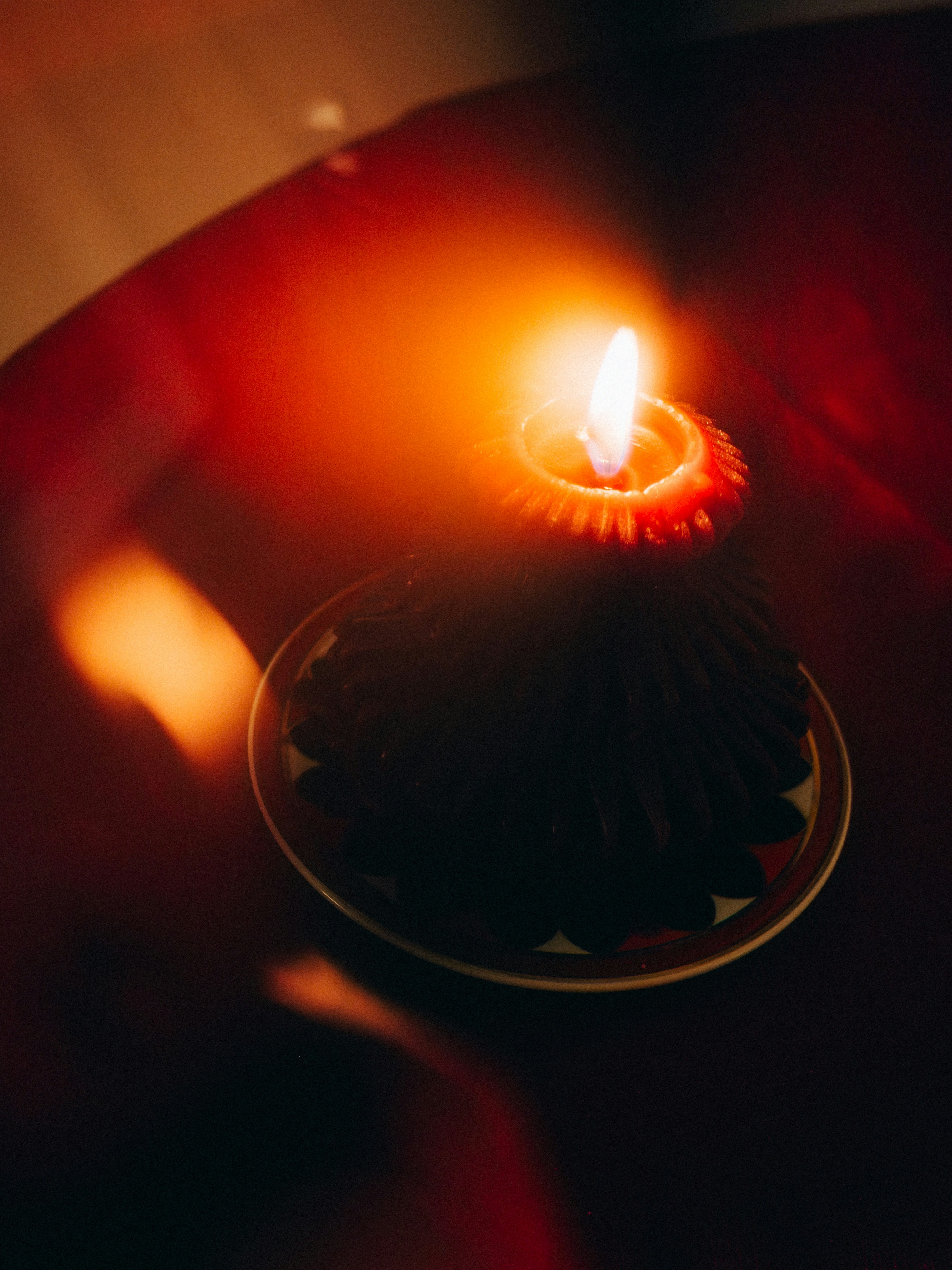 Candle Flame in a Velvet Night