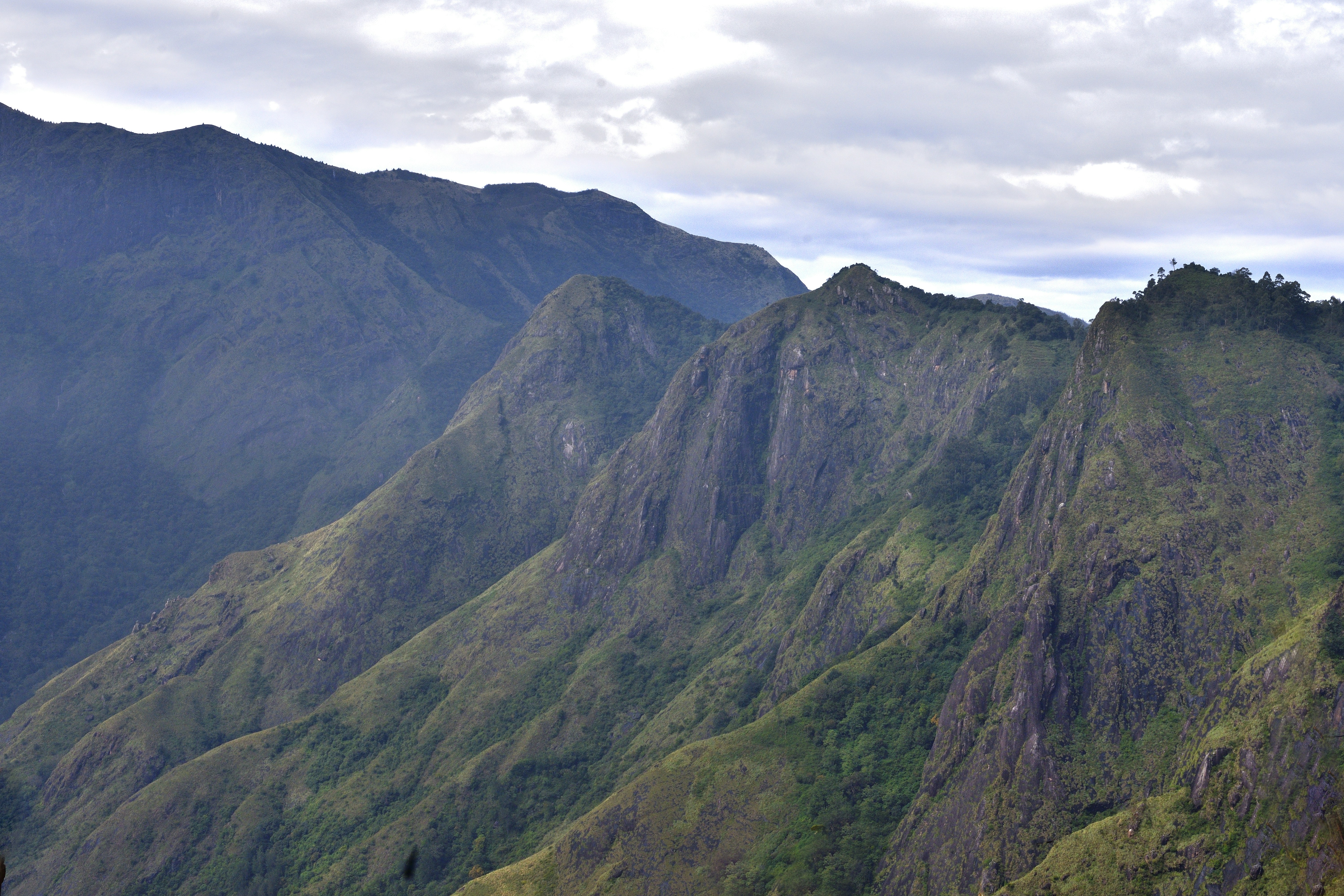 Mountain range in Munnar, Kerala