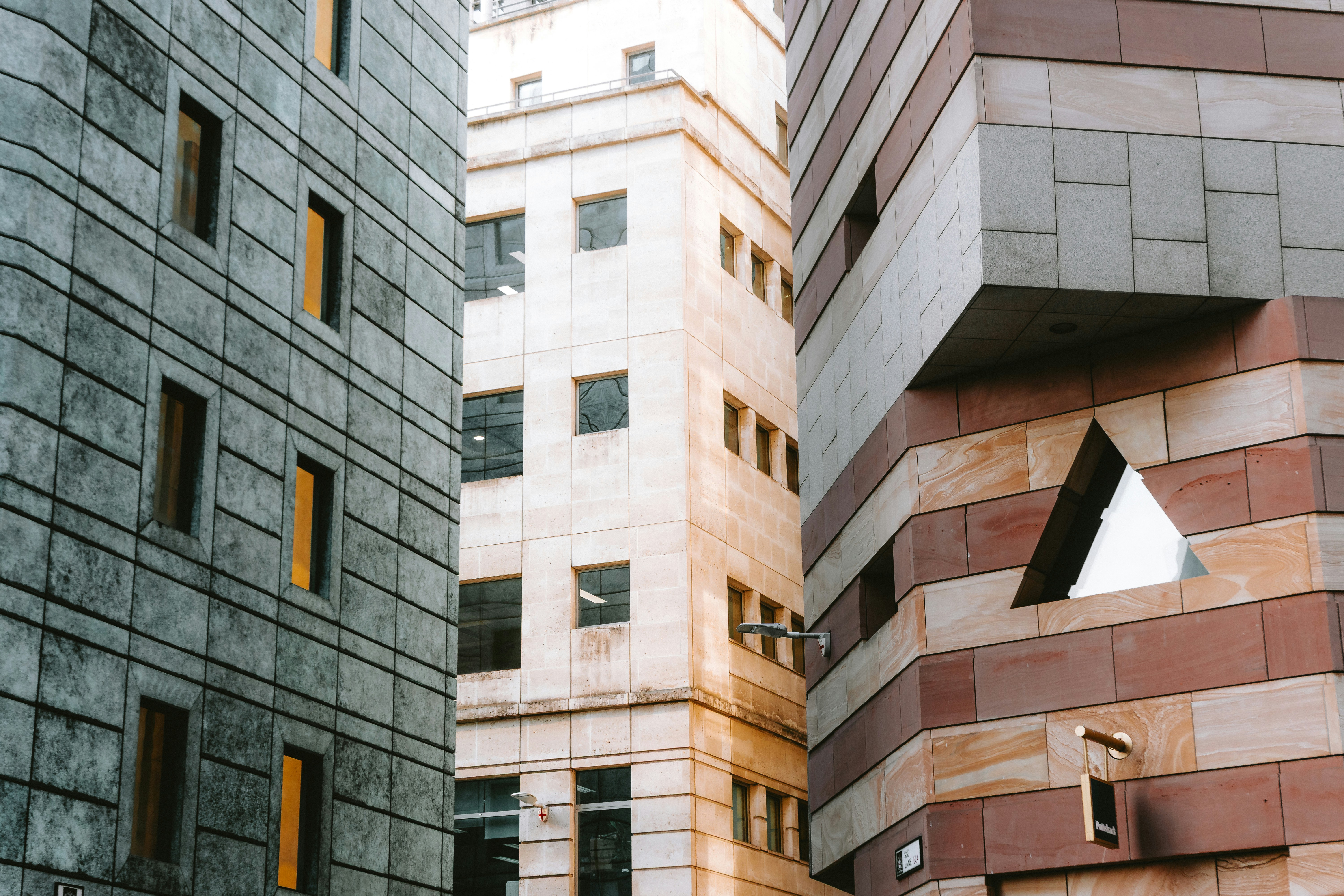 Buildings and street photography in the Bank district in London.