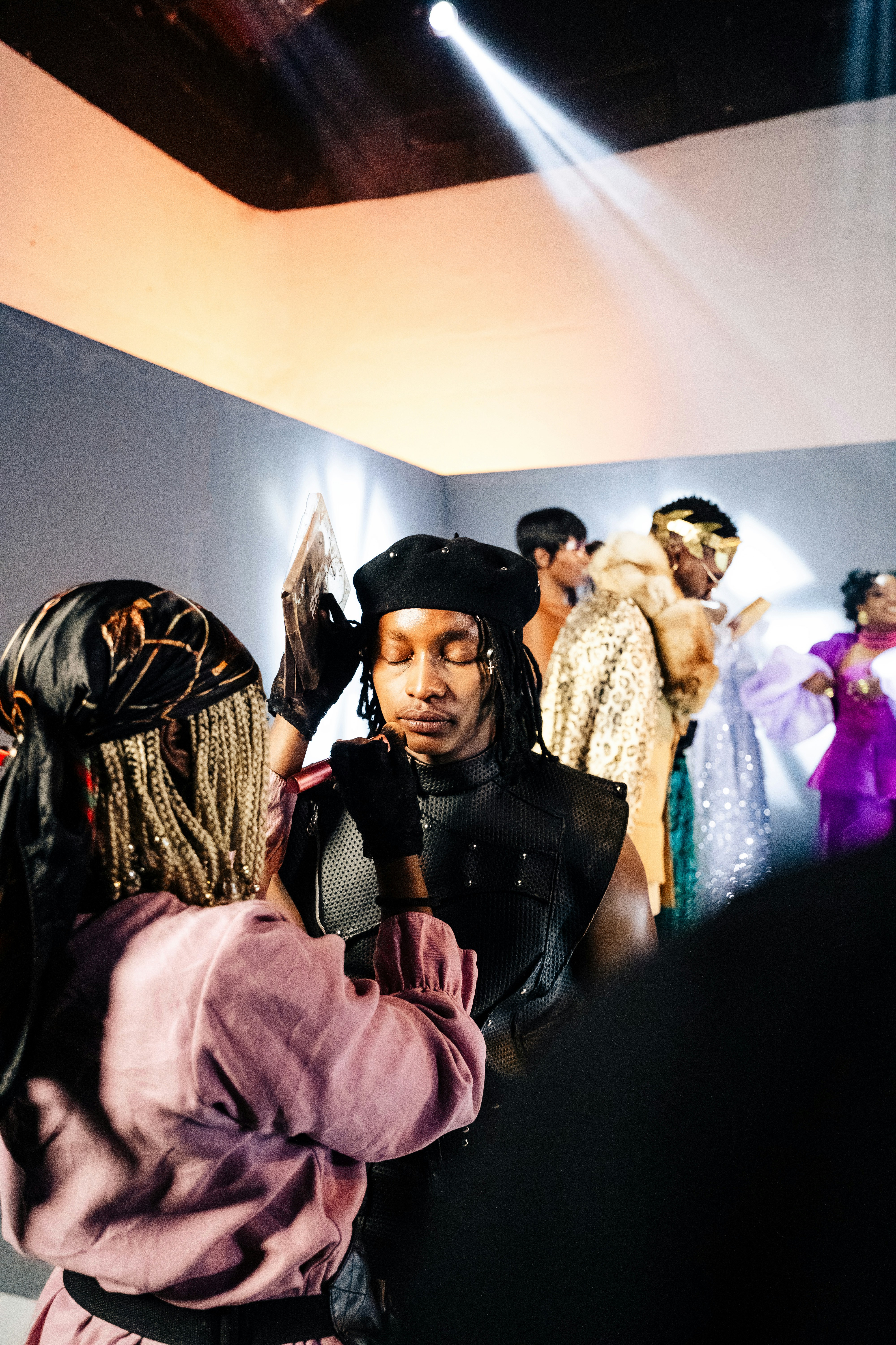 Models preparing backstage before a fashion show. photo – Free Fashion ...