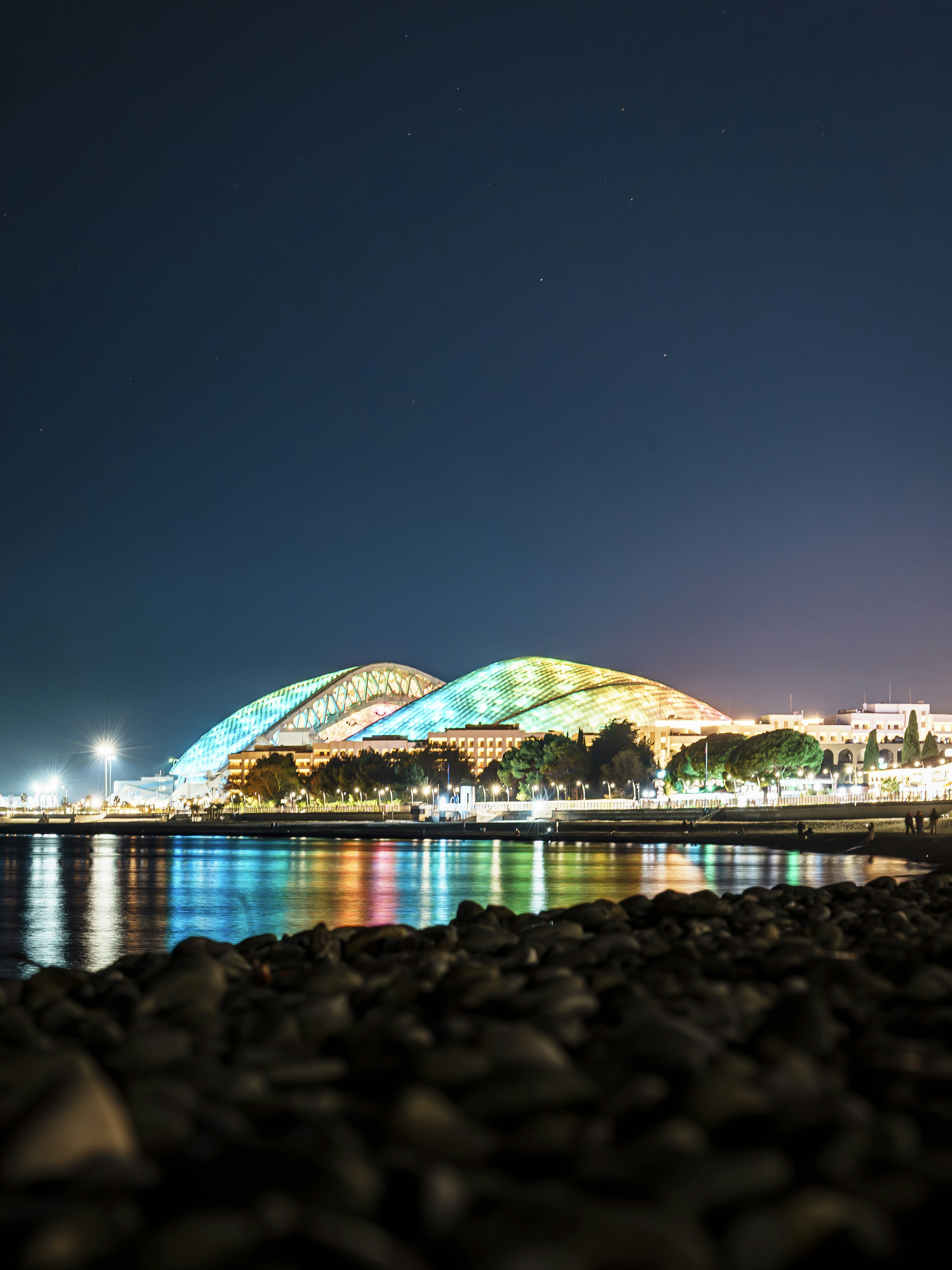Neon Havens by the Waterfront