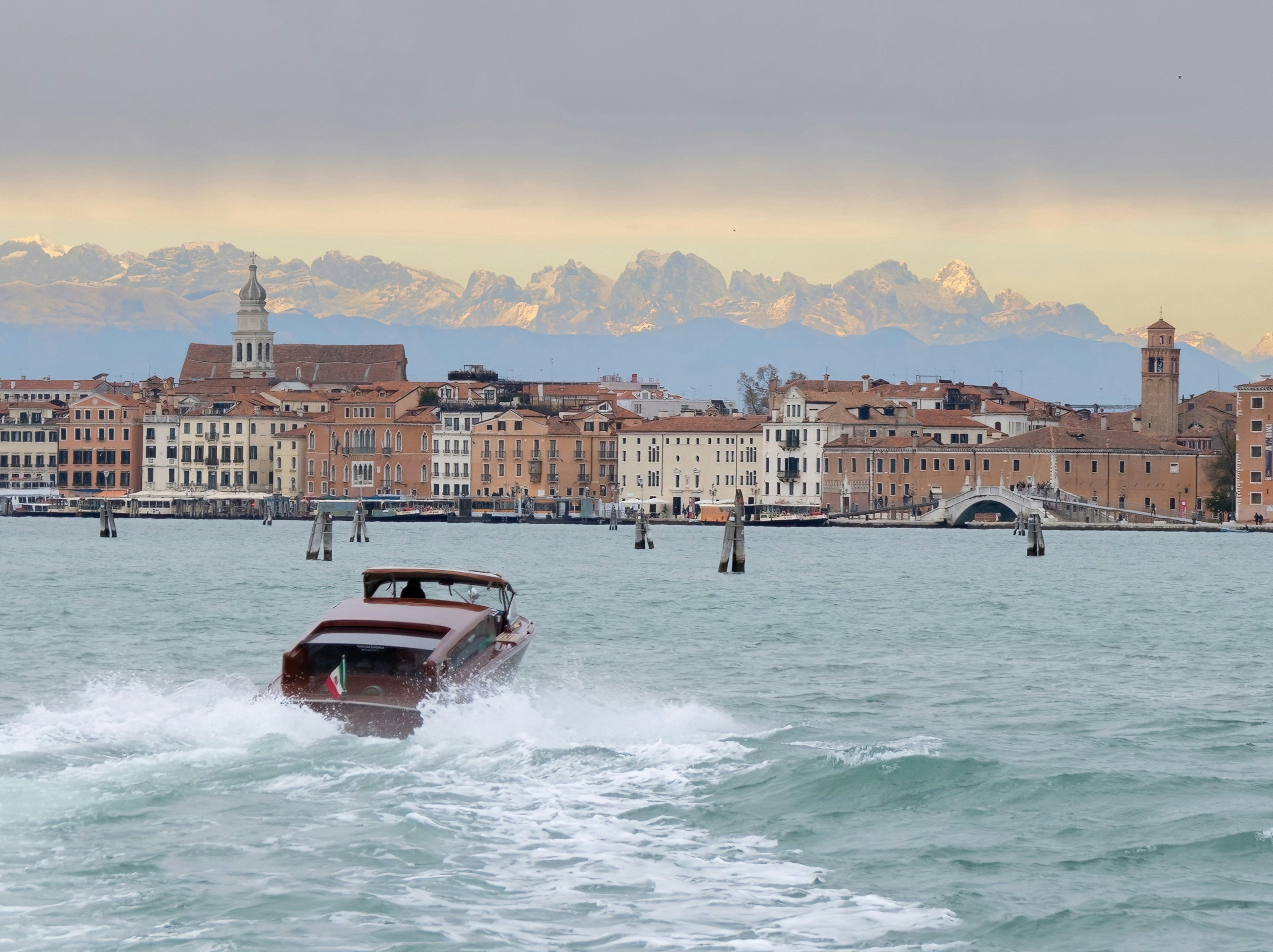 Buoyant Dash along the Venetian Shore