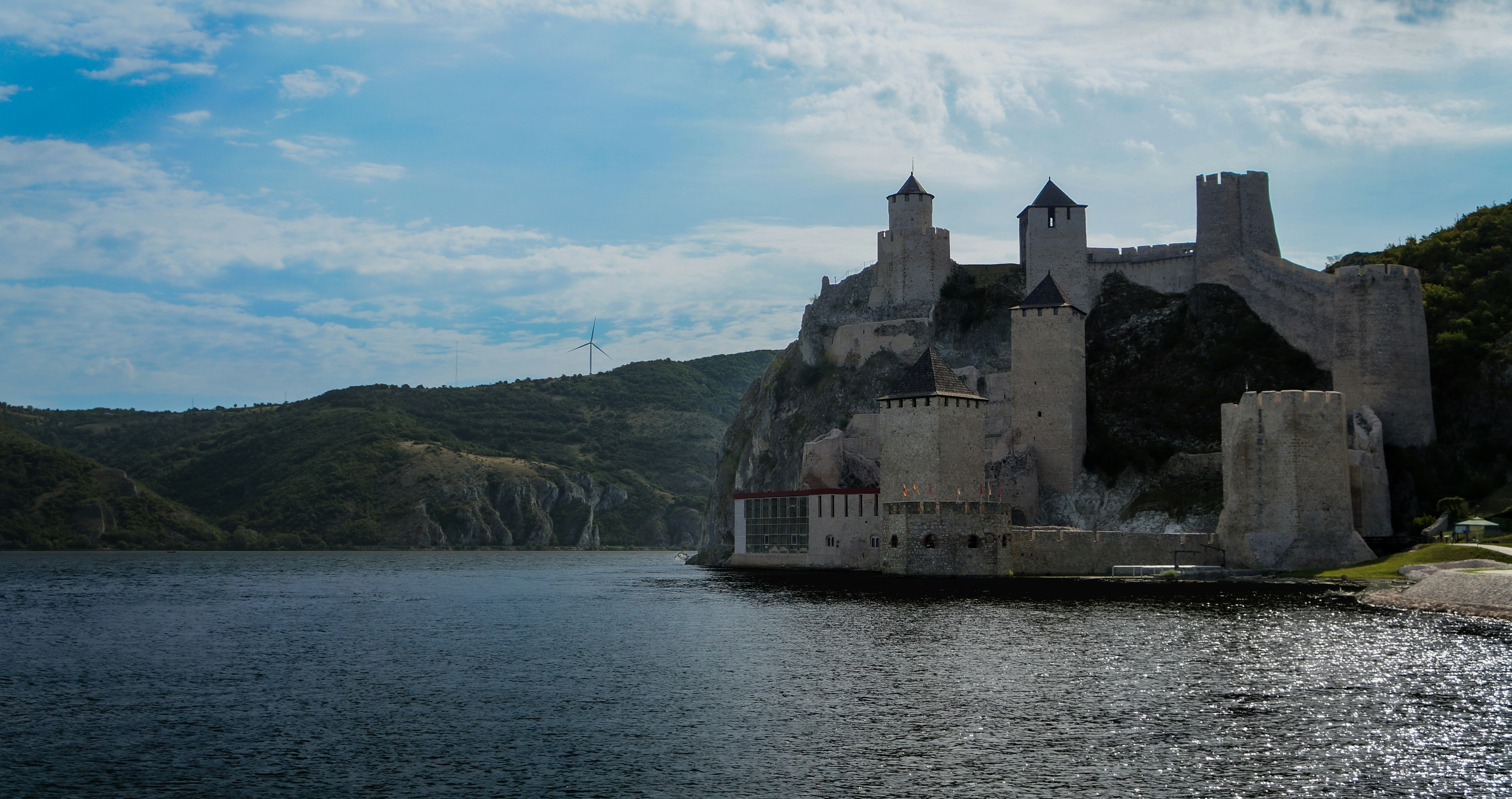 Castle by the Sea: A Stone Stronghold Beneath Blue Skies