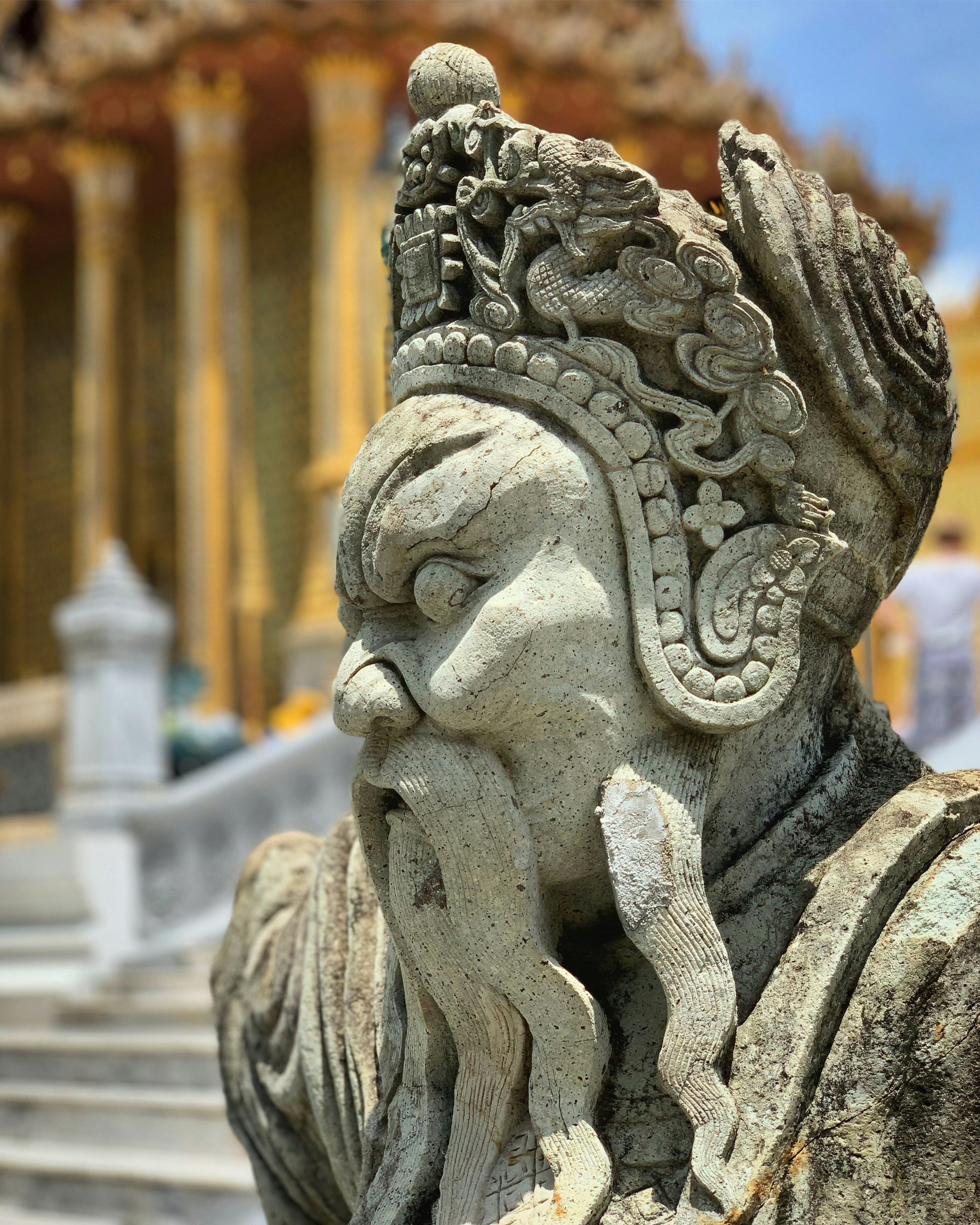 Stone Guardian of the Temple Steps