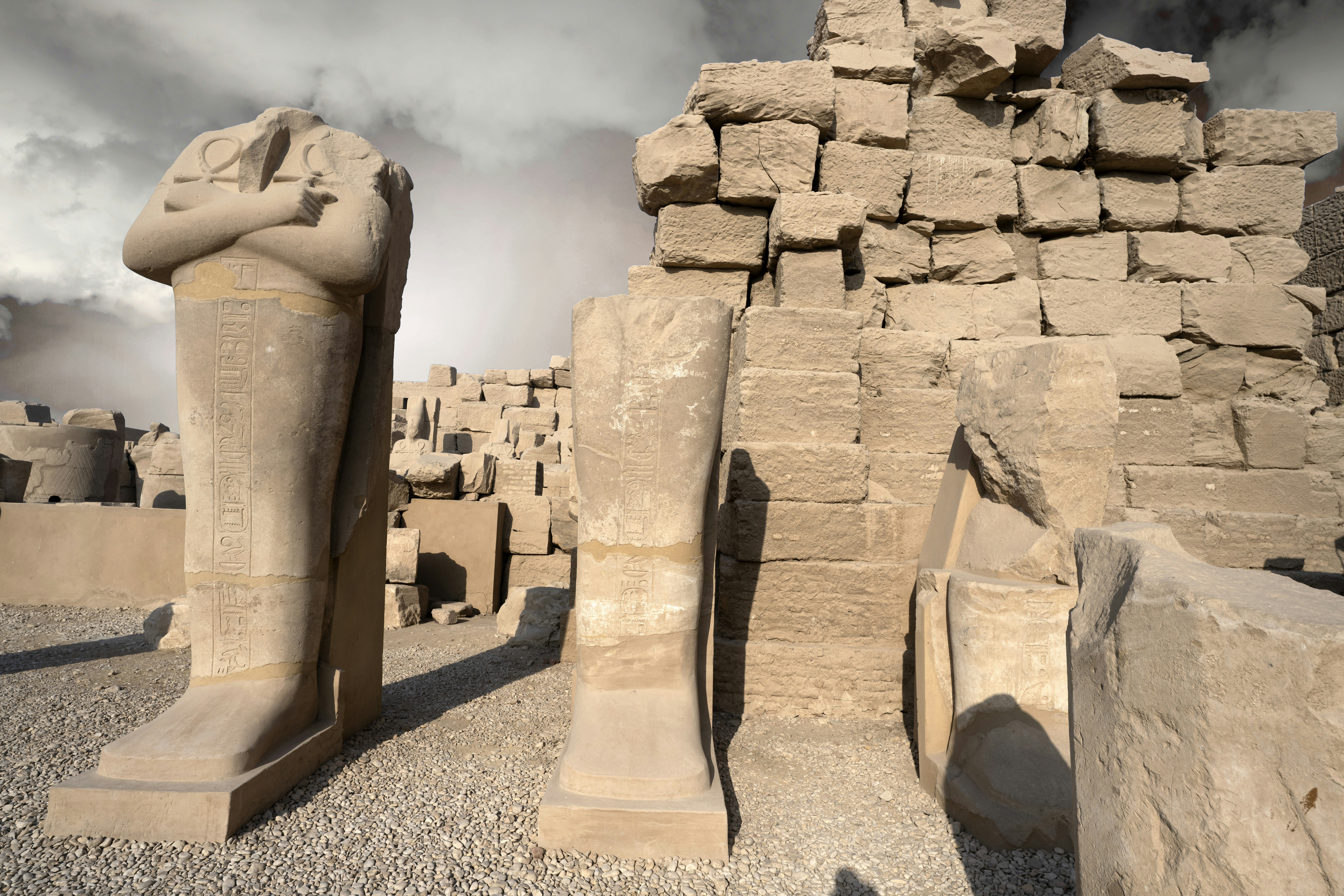 Stone Guardians of an Ancient Avenue