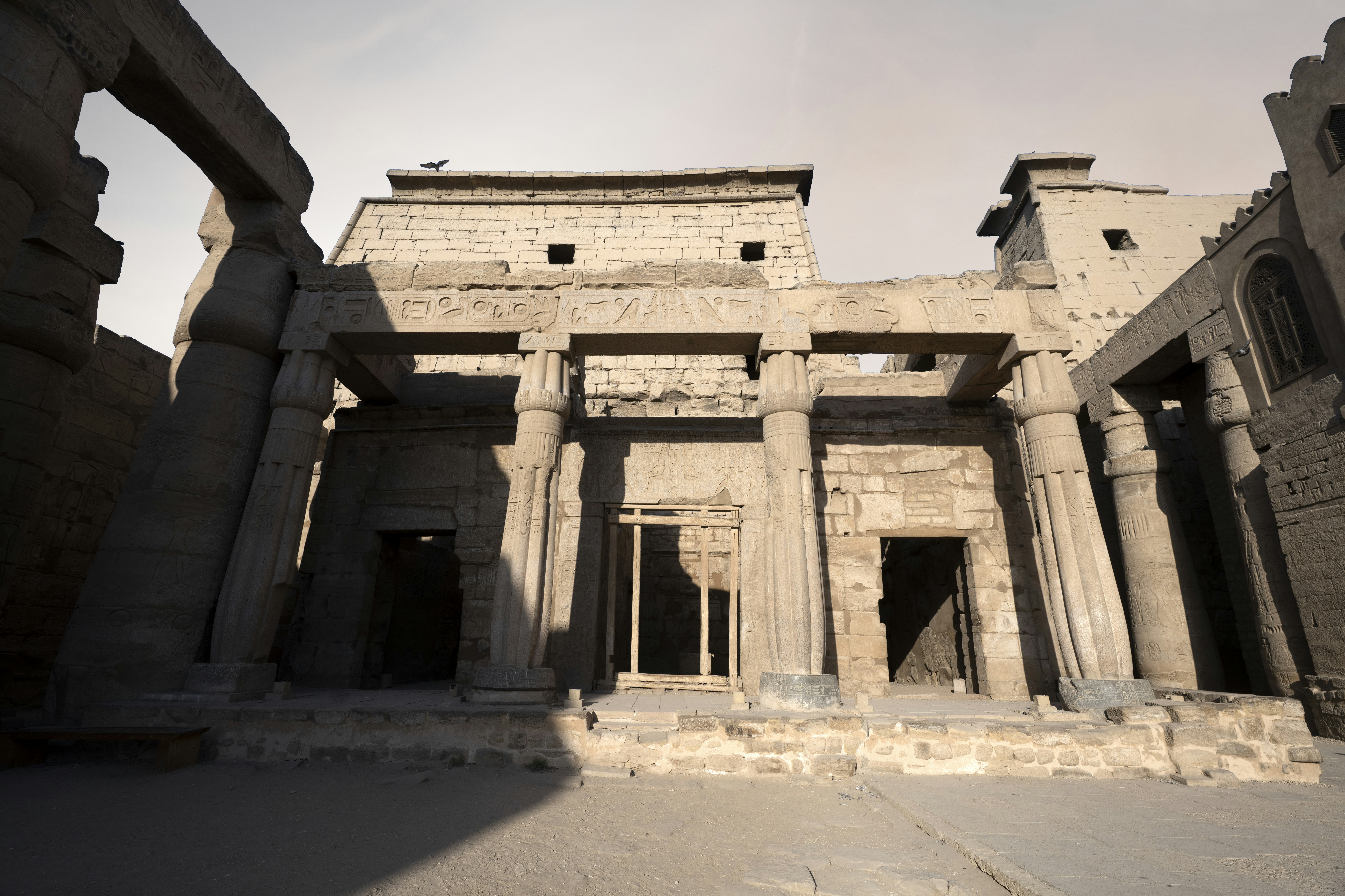 Ancient egyptian temple ruins with large columns photo – Free History ...