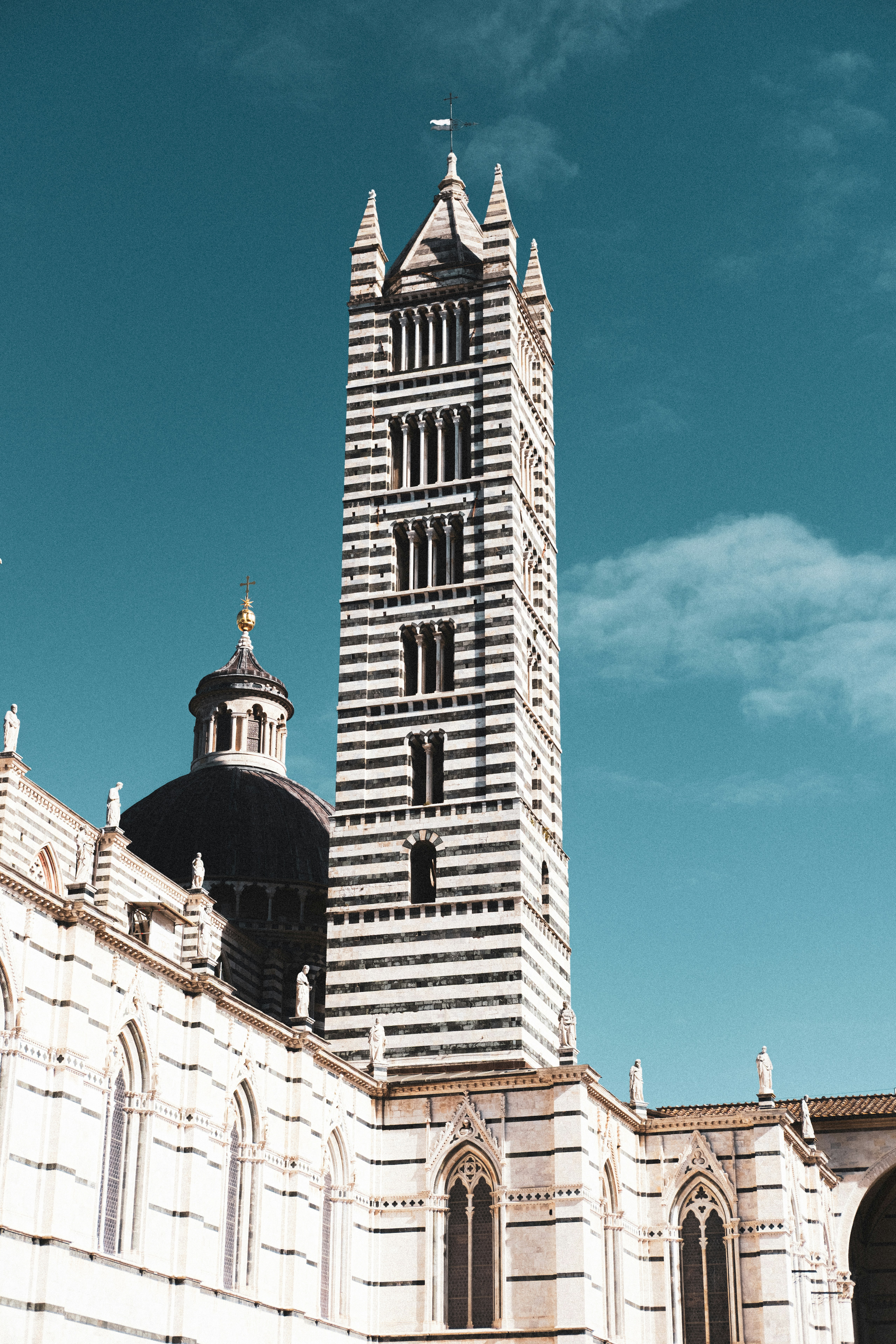 Spire against the Sea of Sky: Cathedral Bell Tower Rising