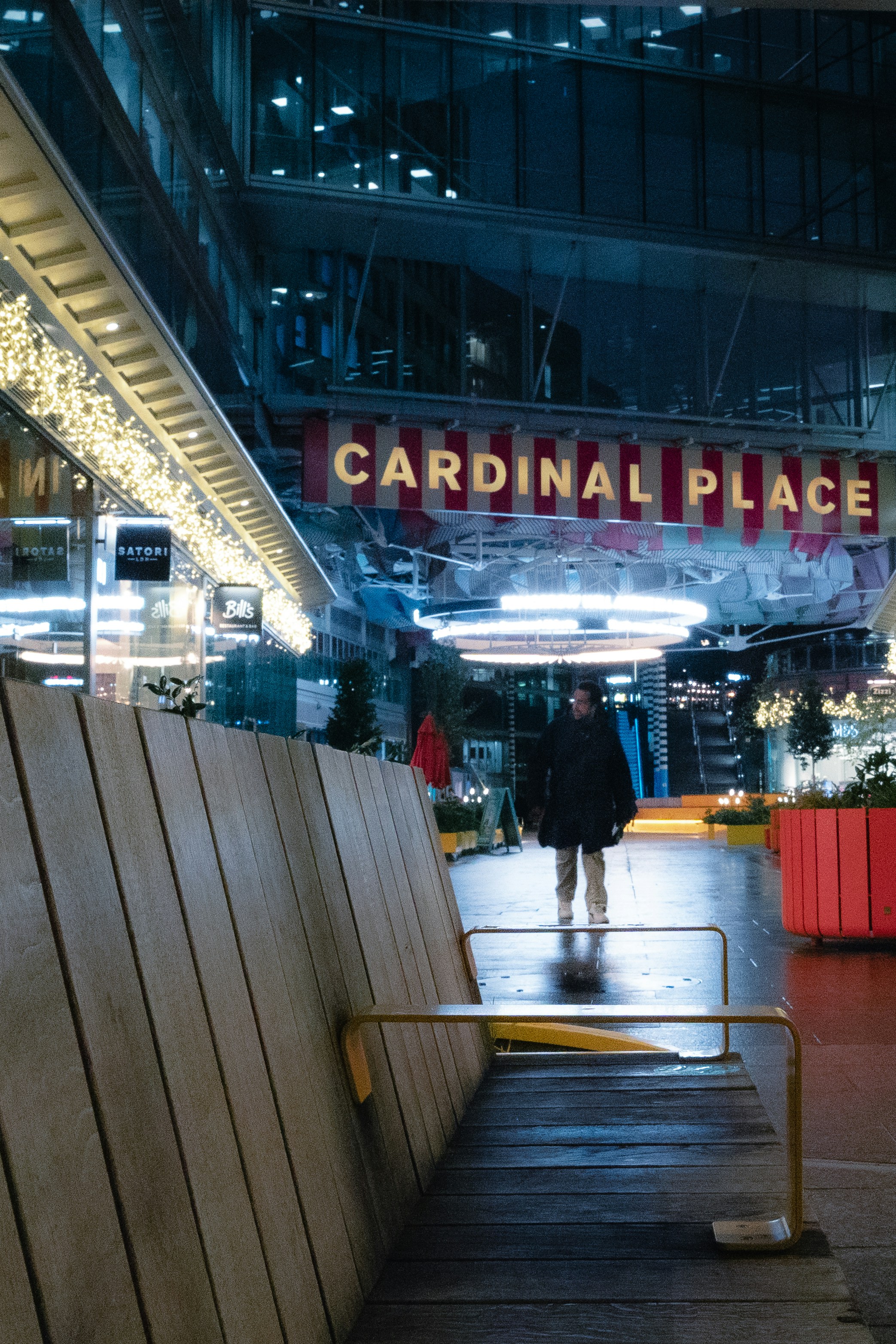 Cardinal Place Neon Walkway