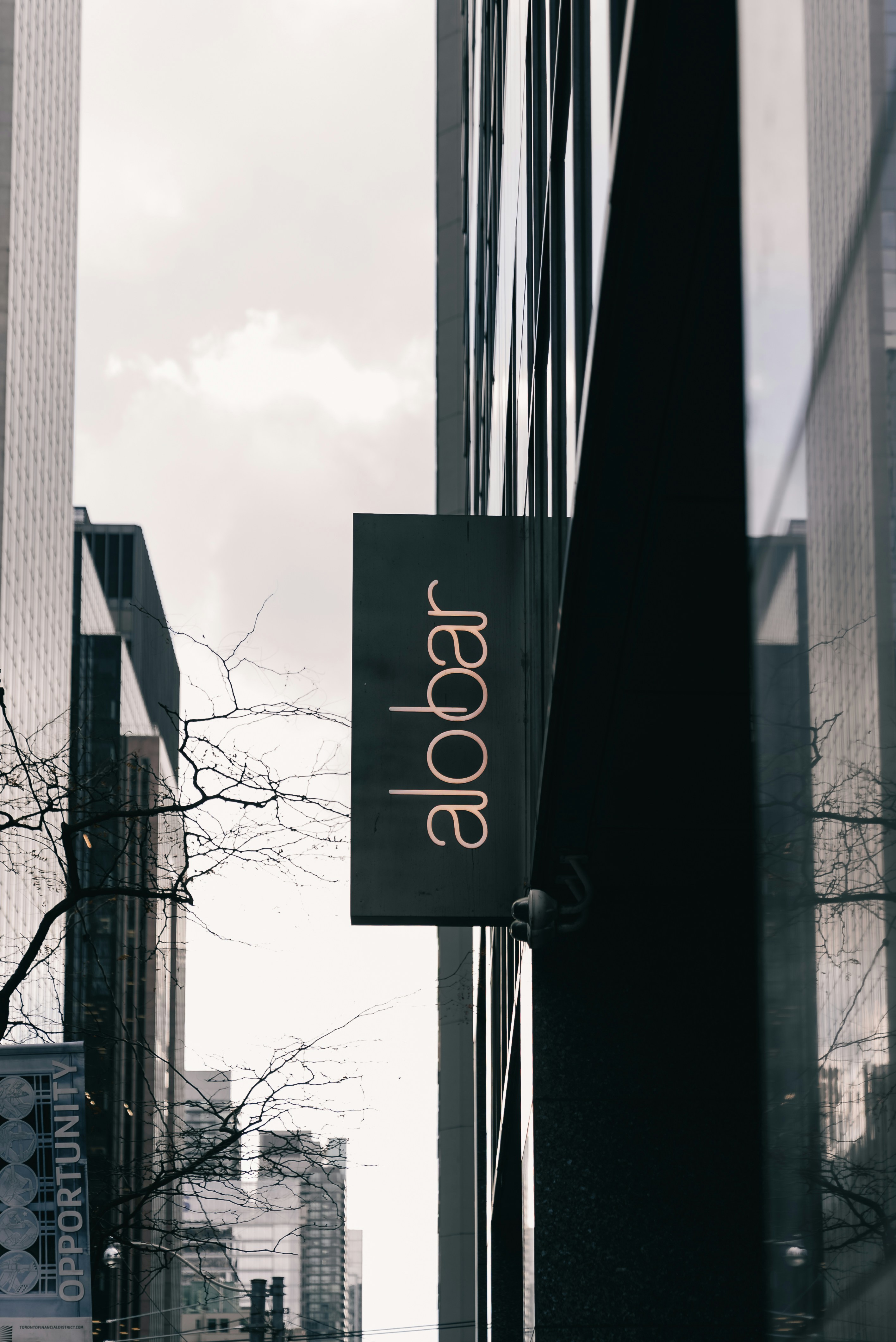 Vertical Signage in an Urban Canyon