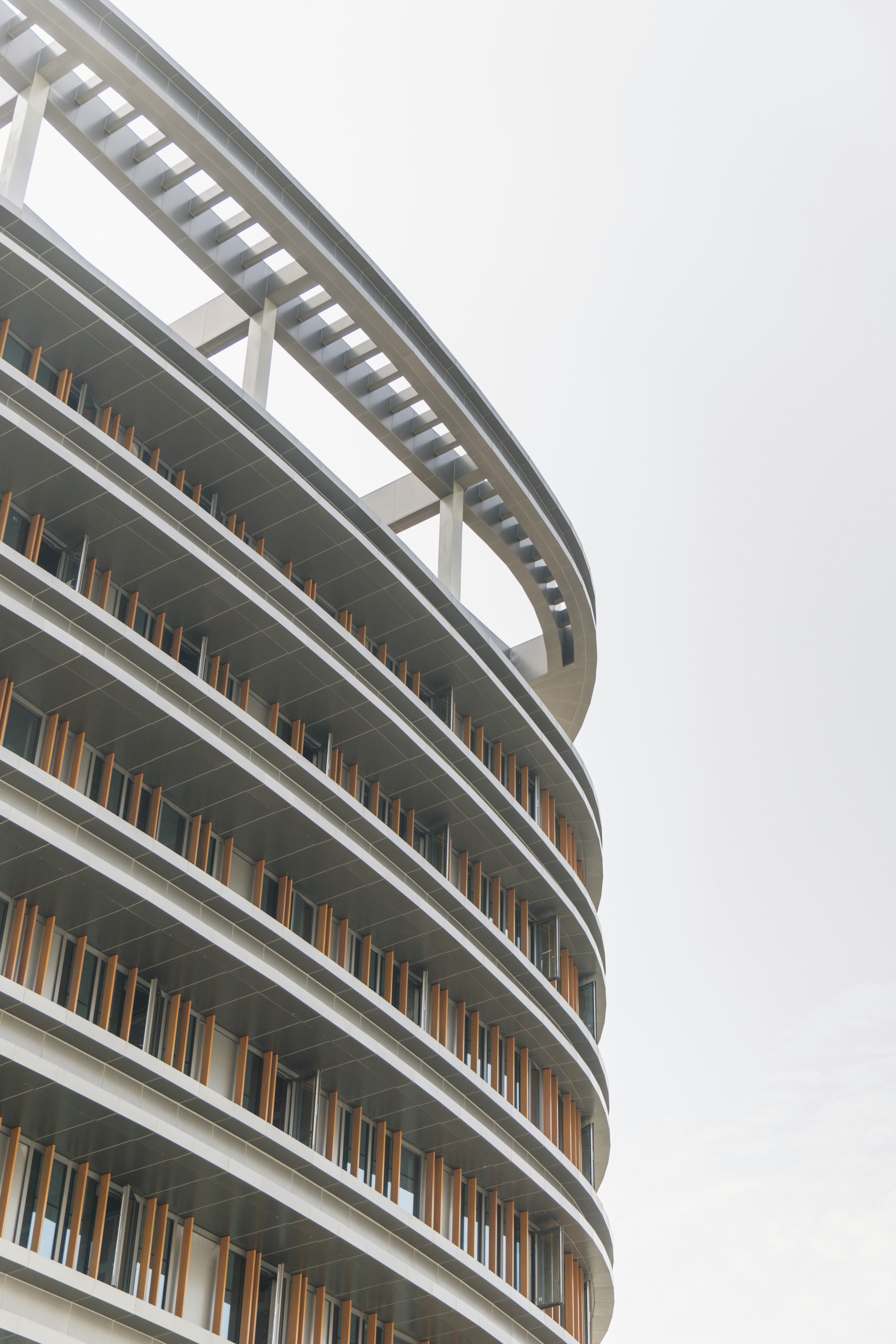 Curved Facade: An Architectural Ballet of Circles and Girders