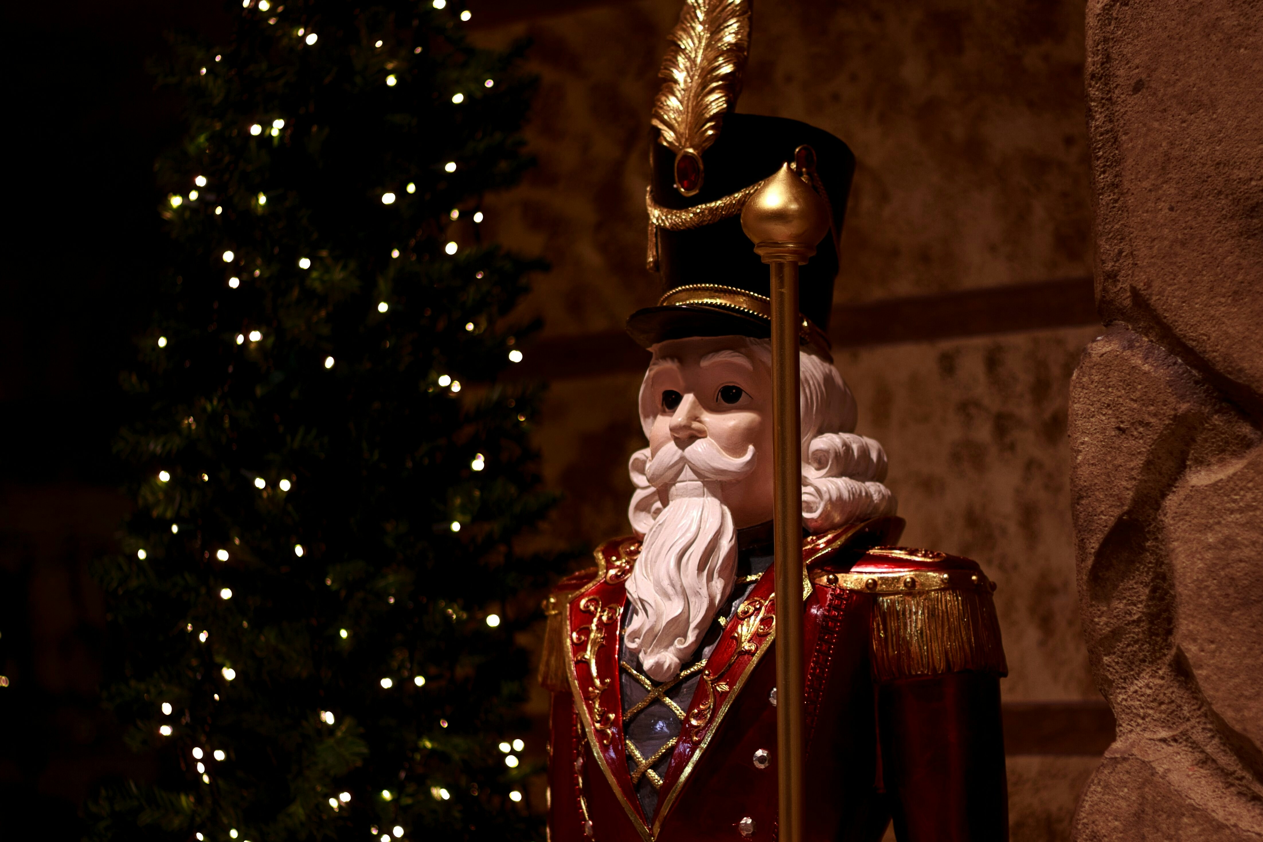 Guard of the Gilded Hall: A Nutcracker in Candlelit Stillness