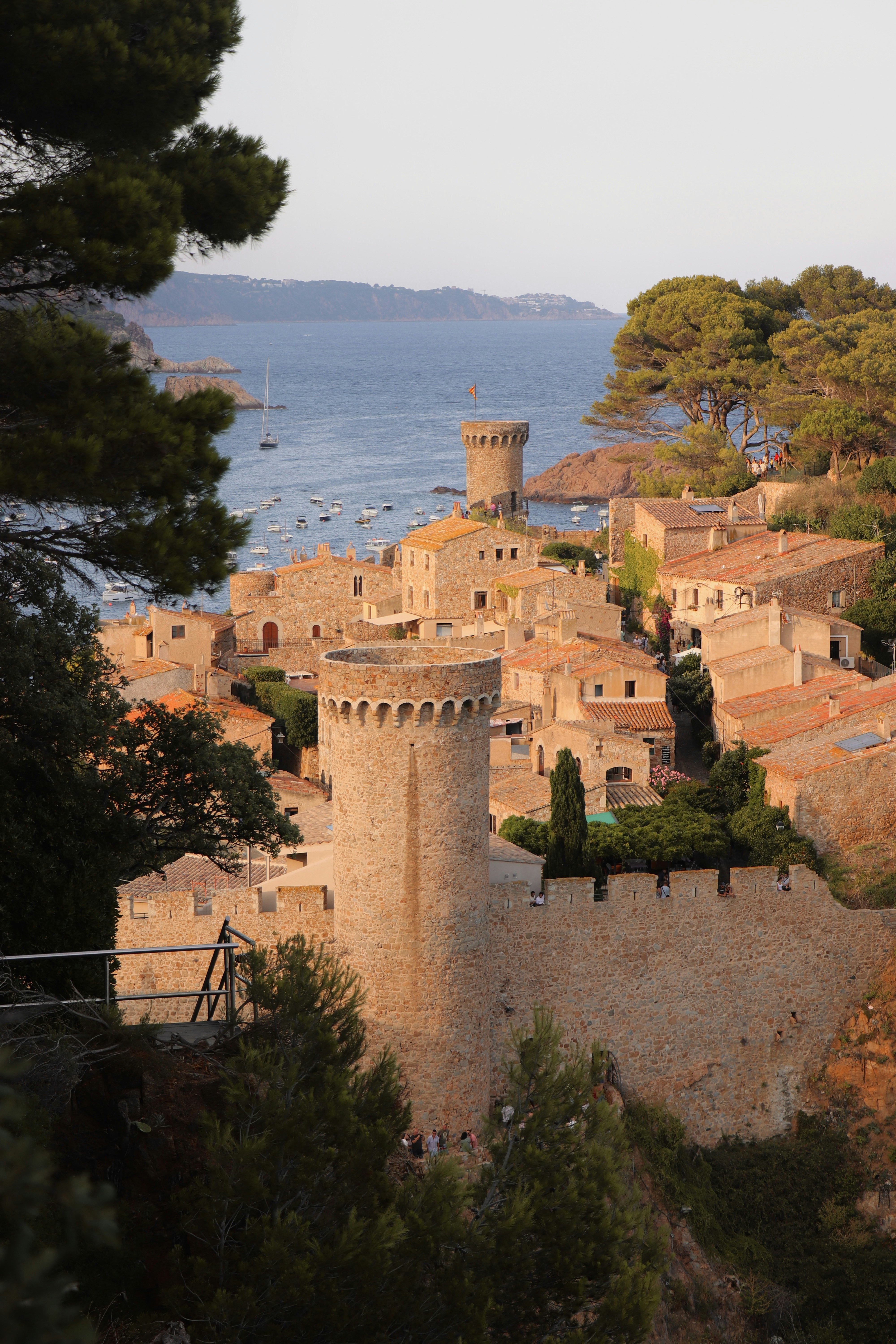 Castle Ramparts Overlooking the Azure Bay