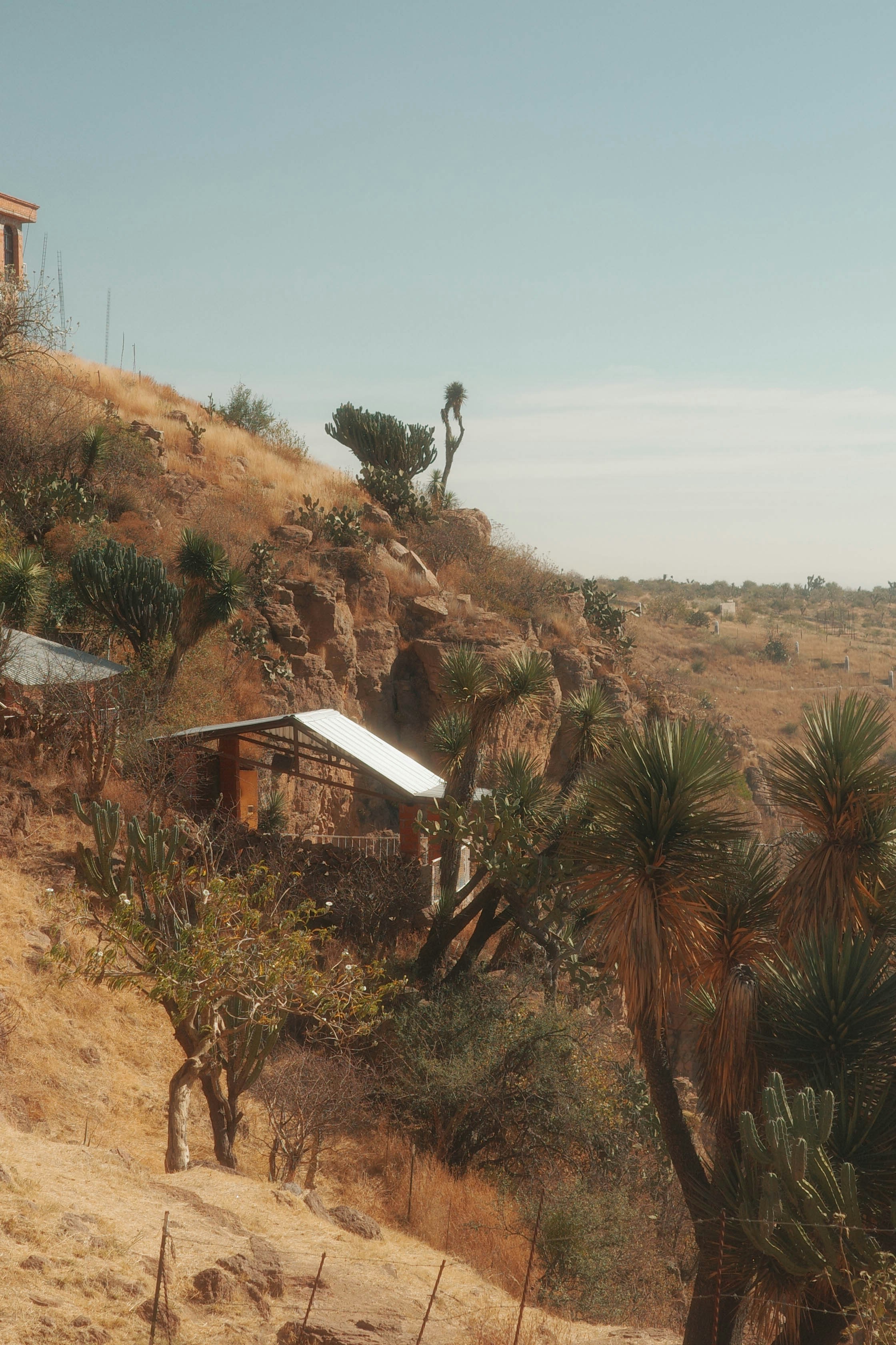 Desert Terrace Retreat under a Solar Slope