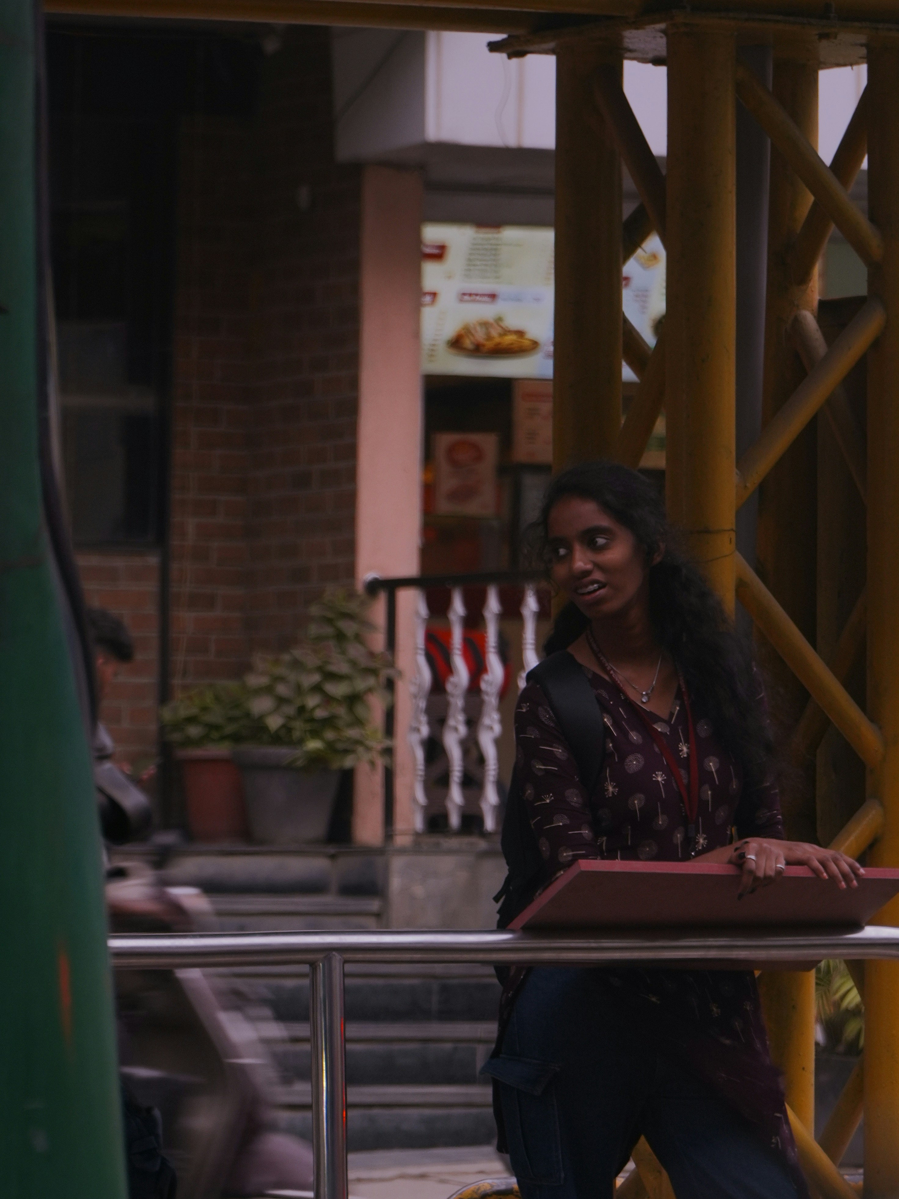 Portrait of a Worker in Soft Streetside Light
