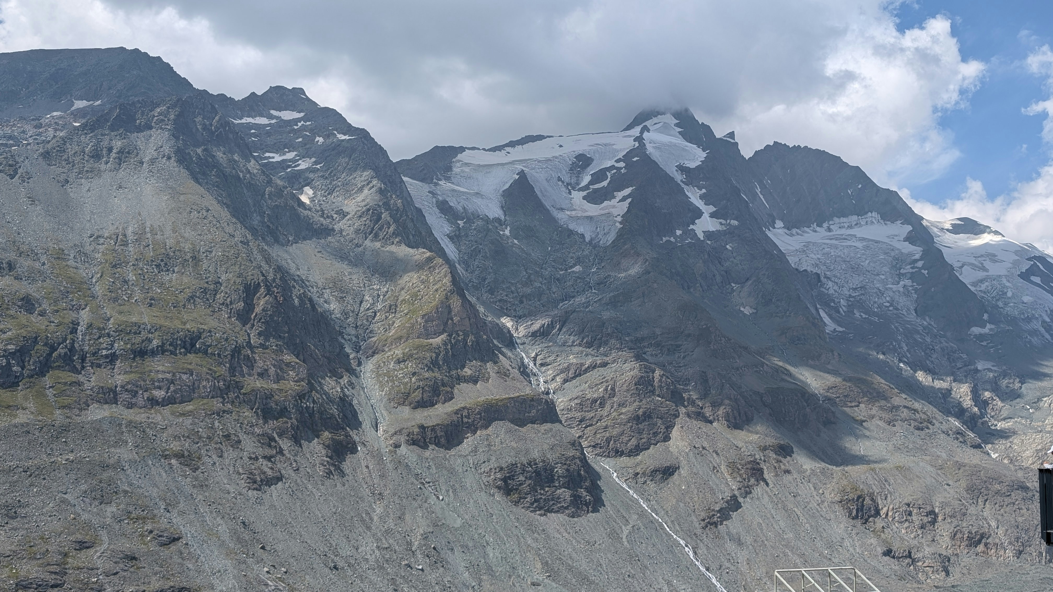 Rugged Alpine Faces Beneath a Plein of Clouds