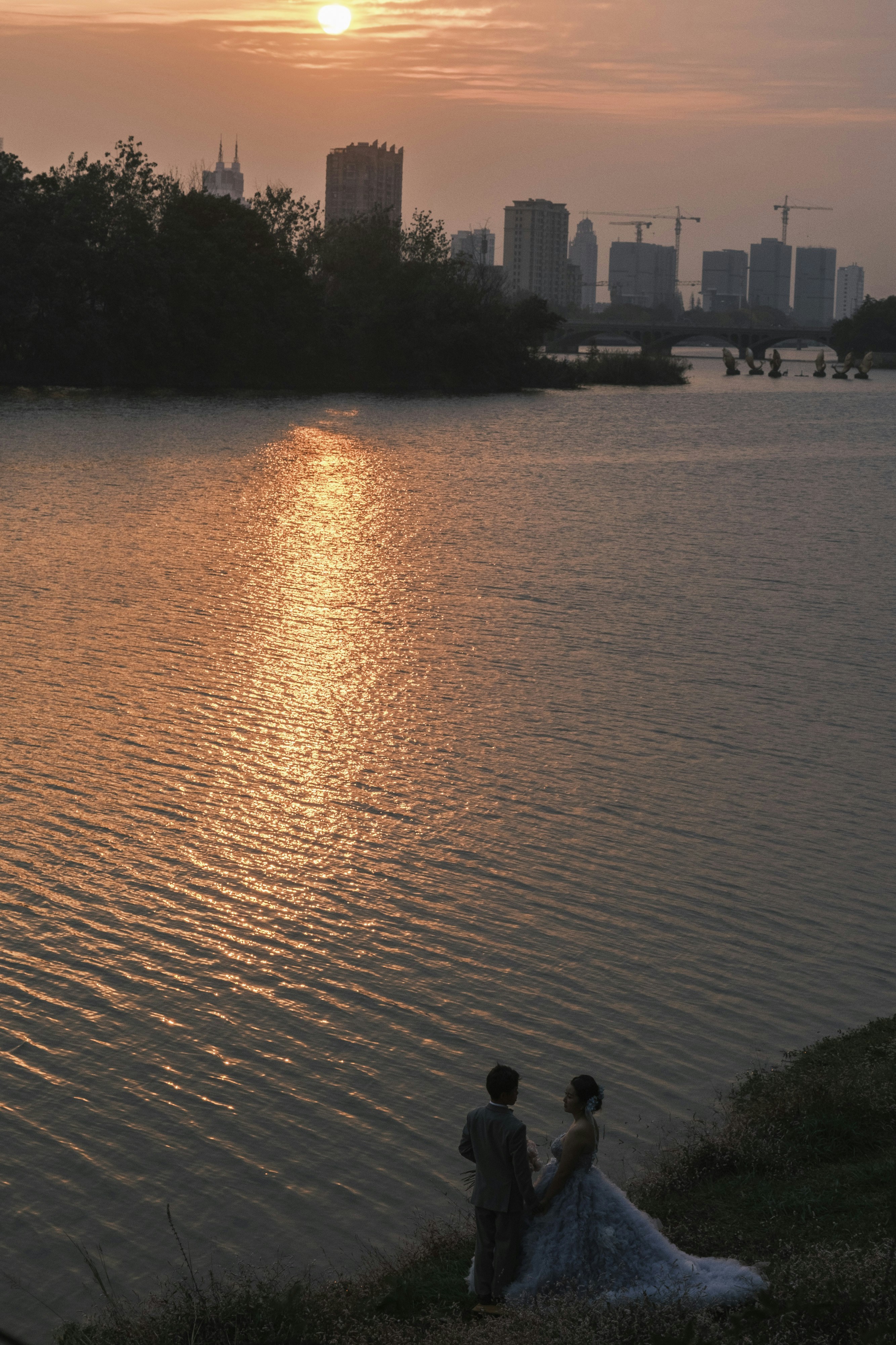Sunset Vows by the Riverside