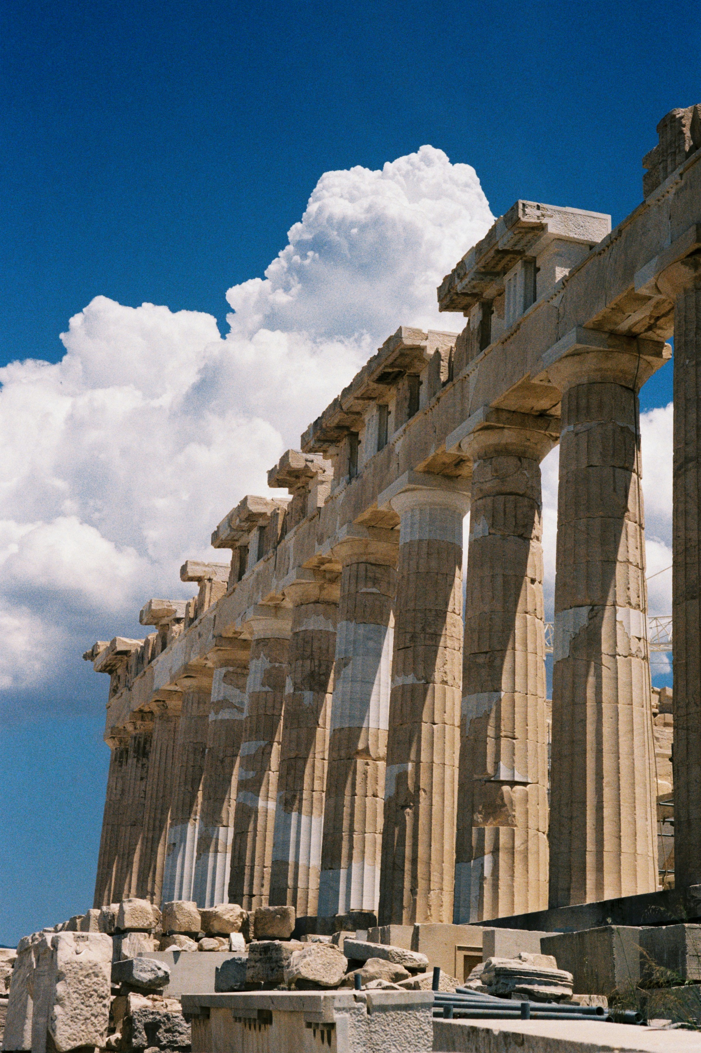 Ancient Colonnade Reaching Toward the Sky