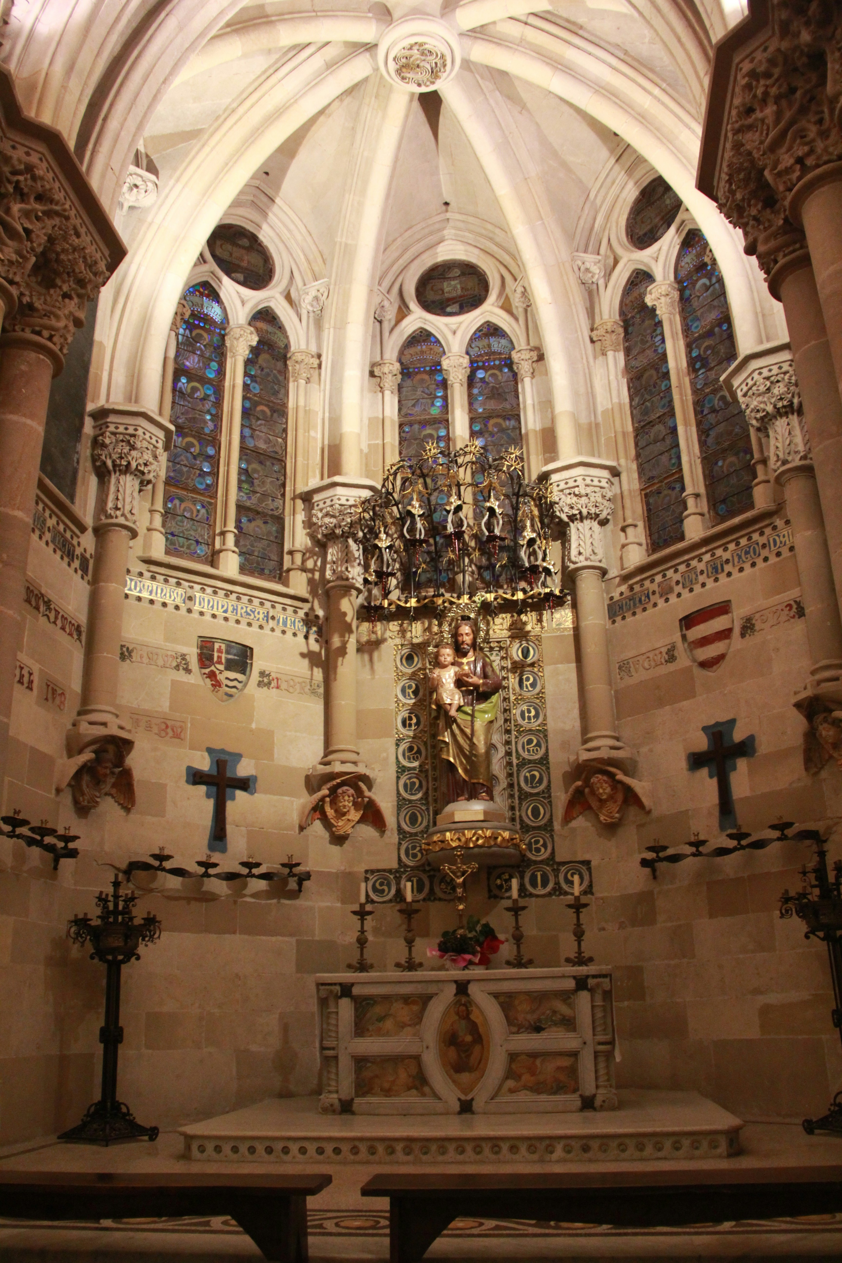Photographed on October 8, 2018.My friends and I had a mass in Sagrada Familia Cathedral.