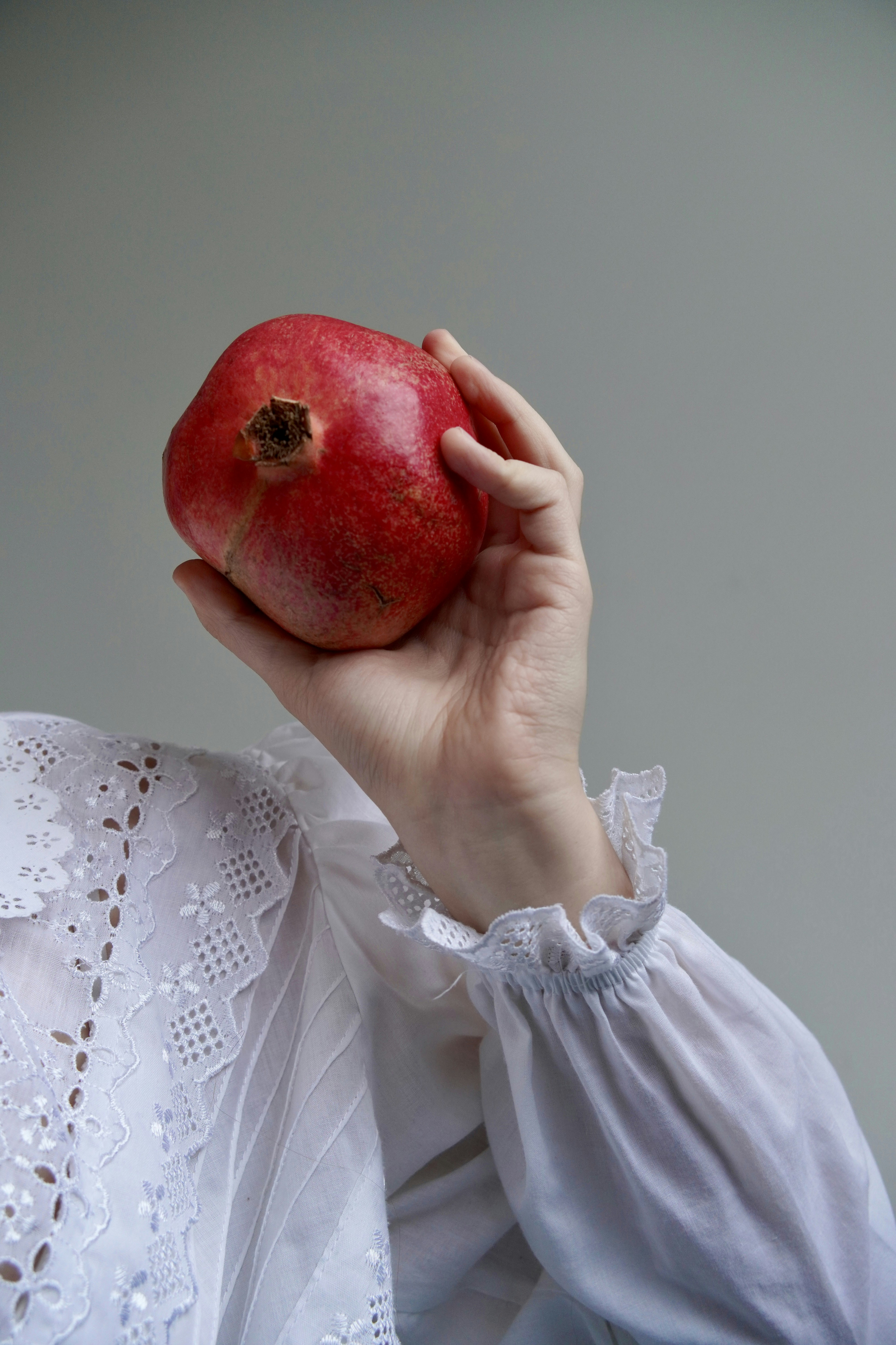 Crimson Apple Cradle: A Handful of Color and Lace