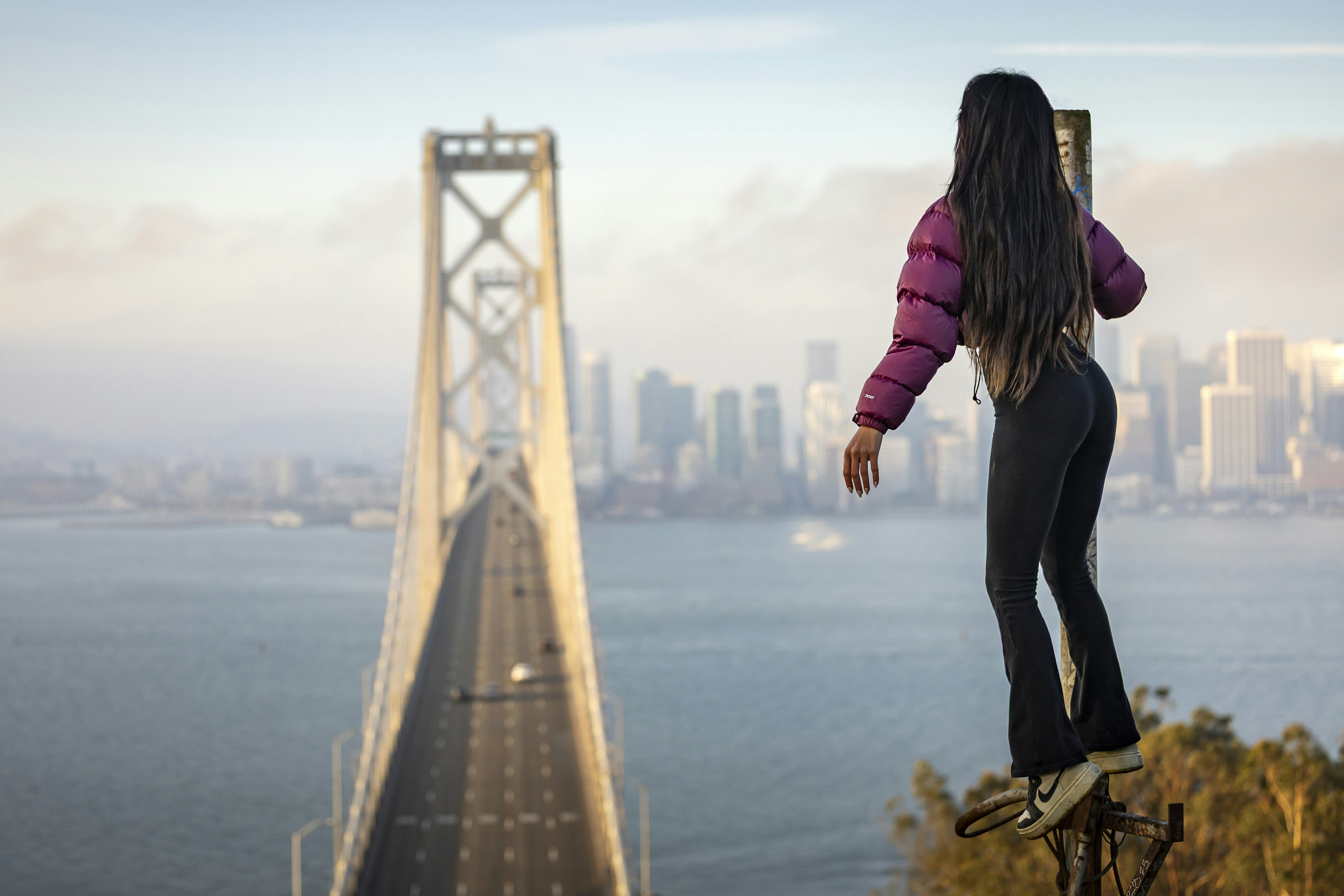 Balancing on the Edge: a lone climber on a skyline backdrop