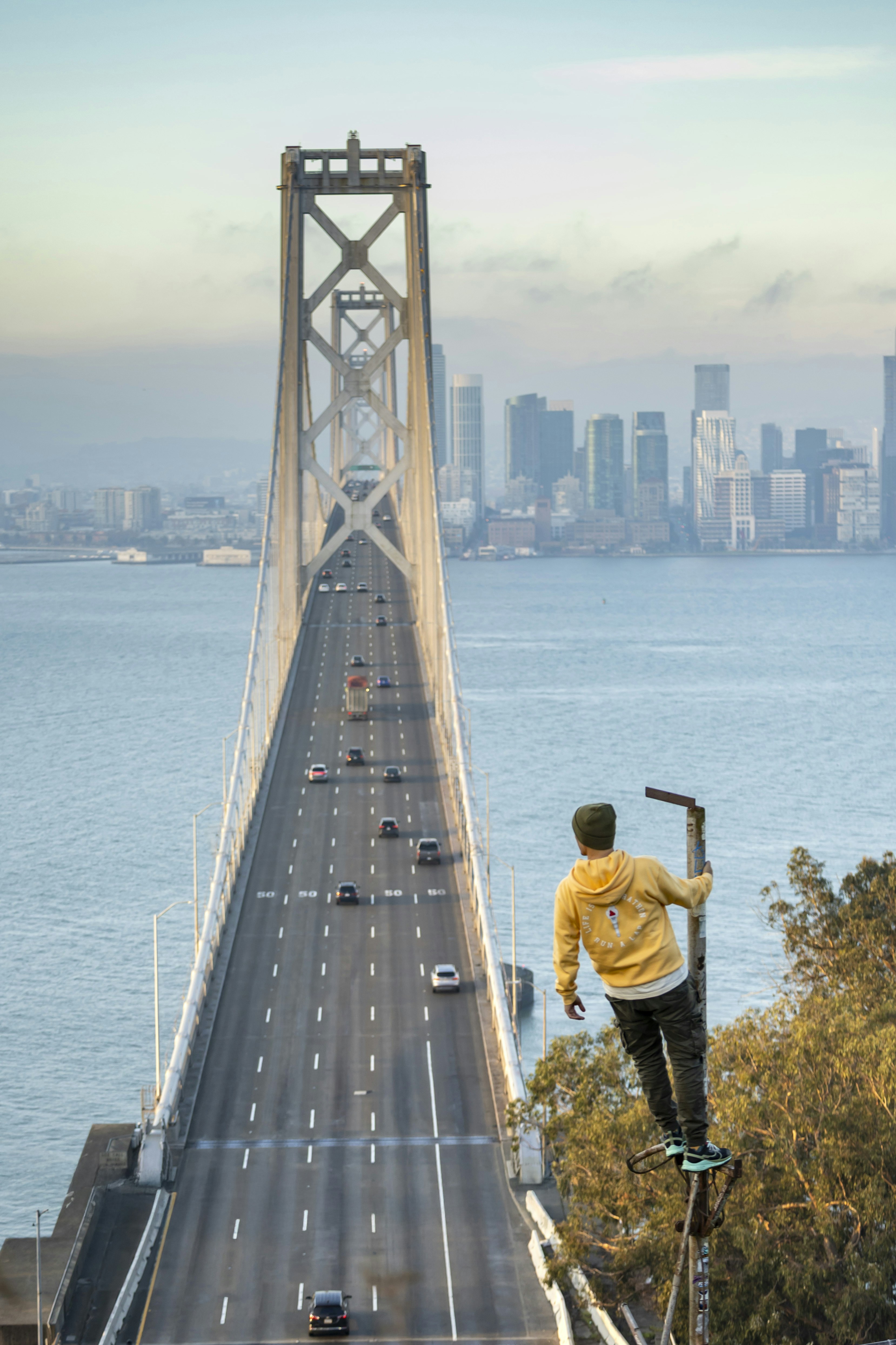 Bridge to the City: A climber Finds Balance on Steel and Sky