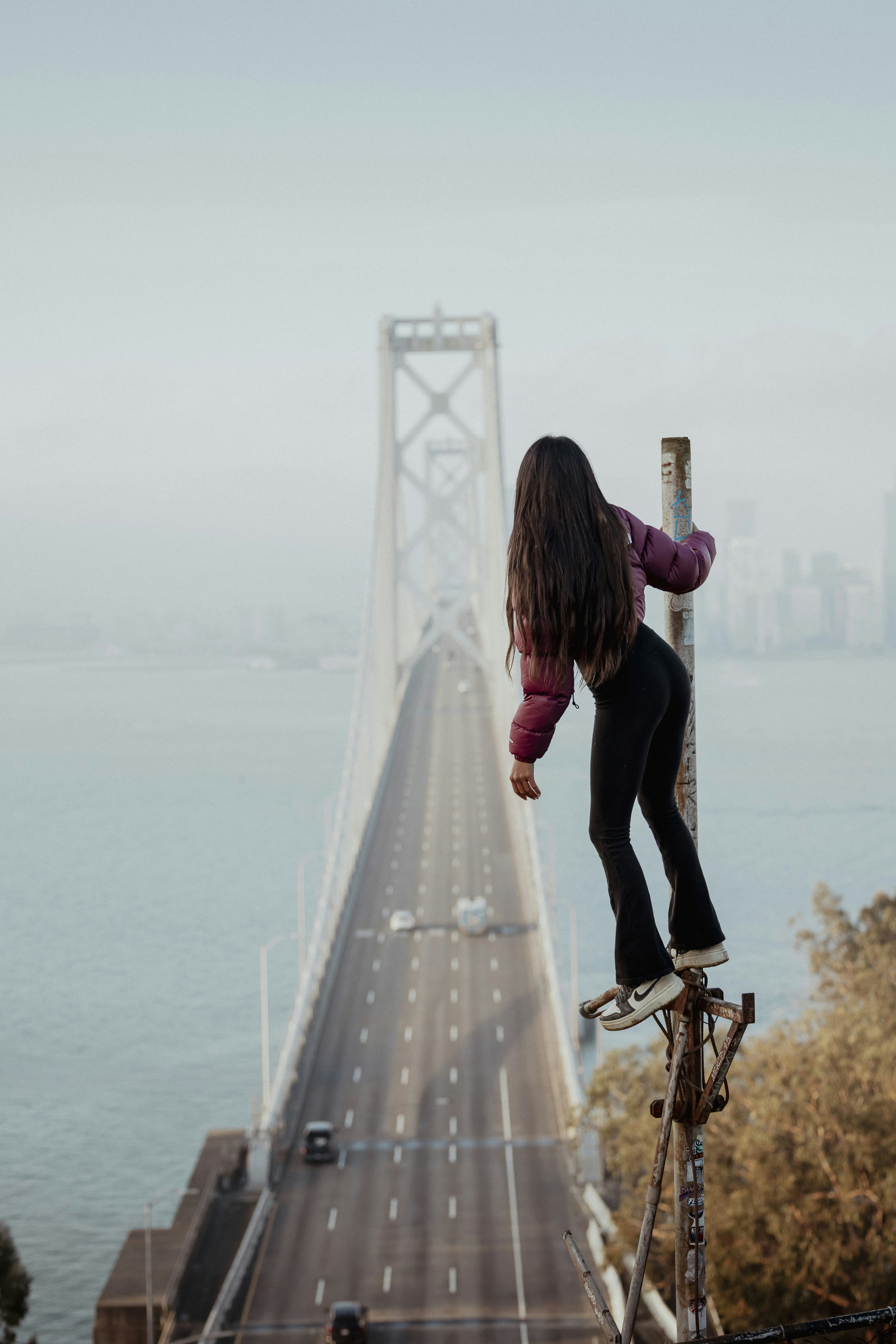 Balancing Act Above the Bay Bridge