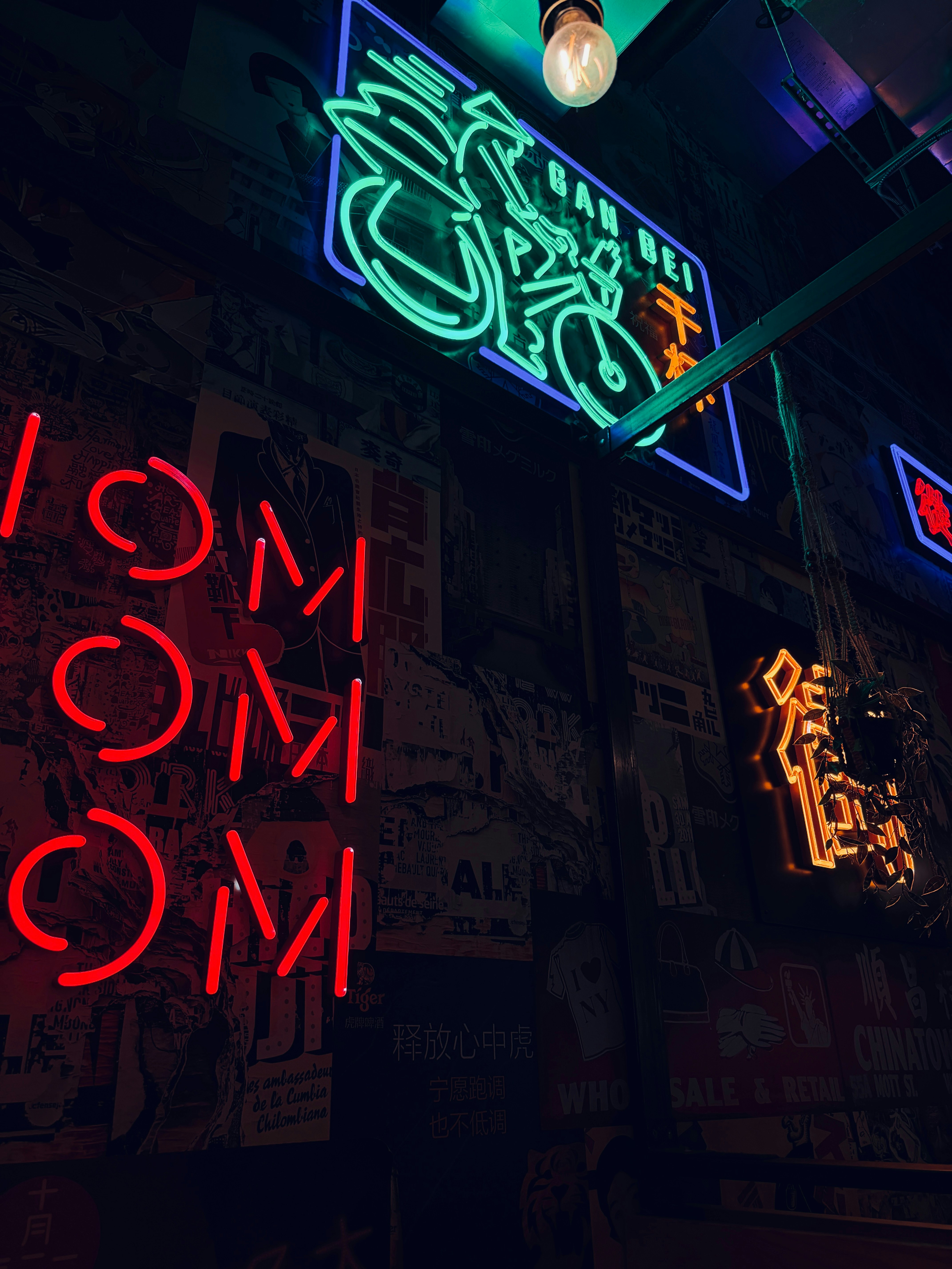 Neon Pulse Over Chinatown Night